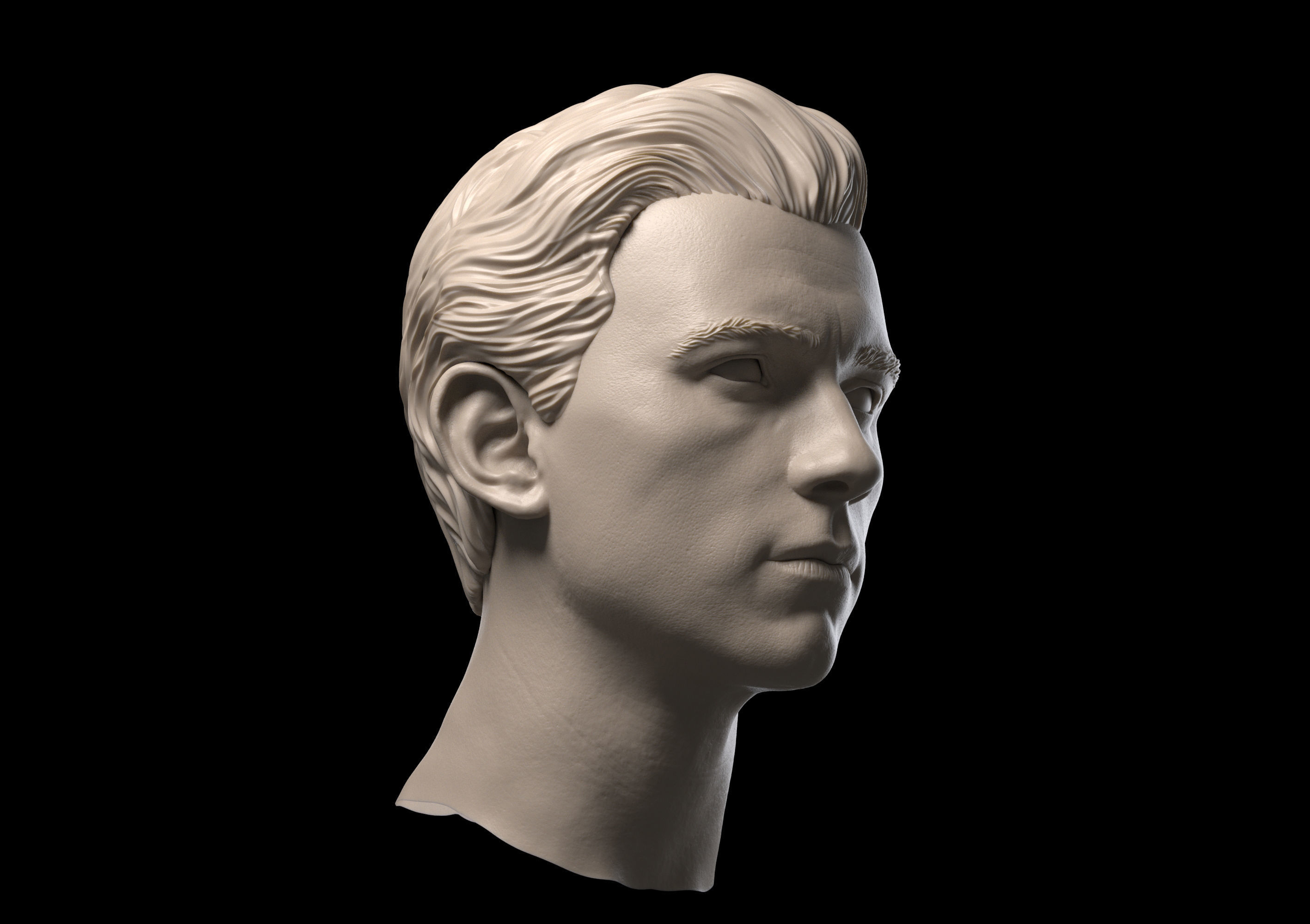 Tom Holland -Spiderman Head 3D print model 3D model 3D printable | CGTrader