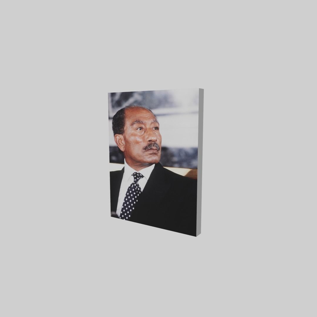 3D model Anwar Sadat portrait VR / AR / low-poly | CGTrader
