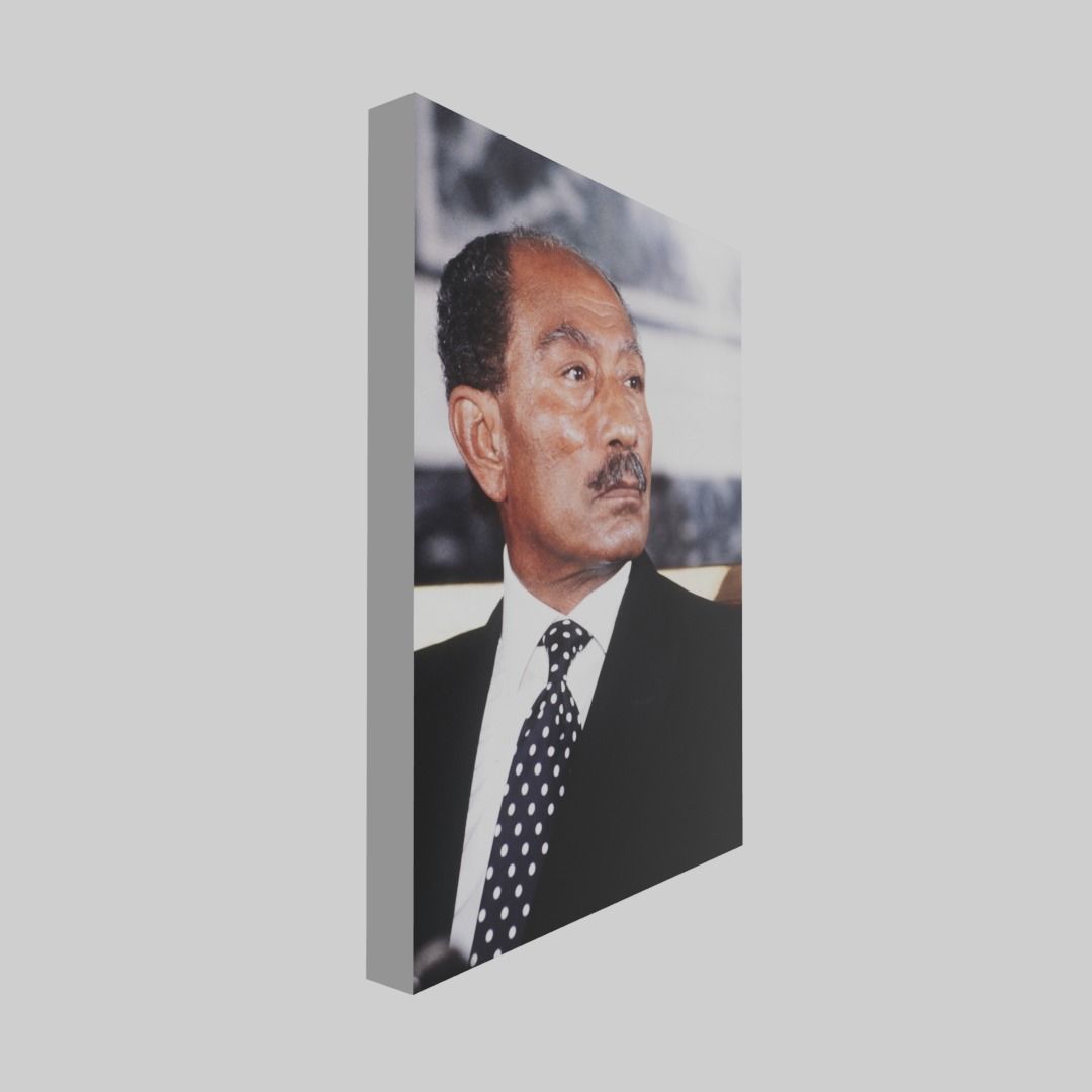 3D model Anwar Sadat portrait VR / AR / low-poly | CGTrader