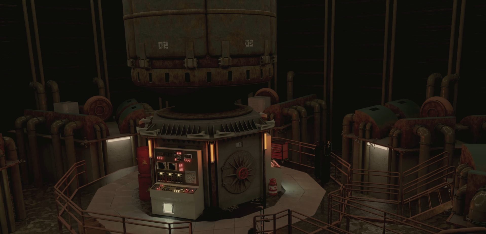 Silo Series Generator Room free 3D model | CGTrader