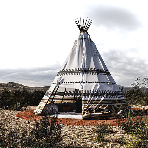 Red indian Tent 3D model | CGTrader