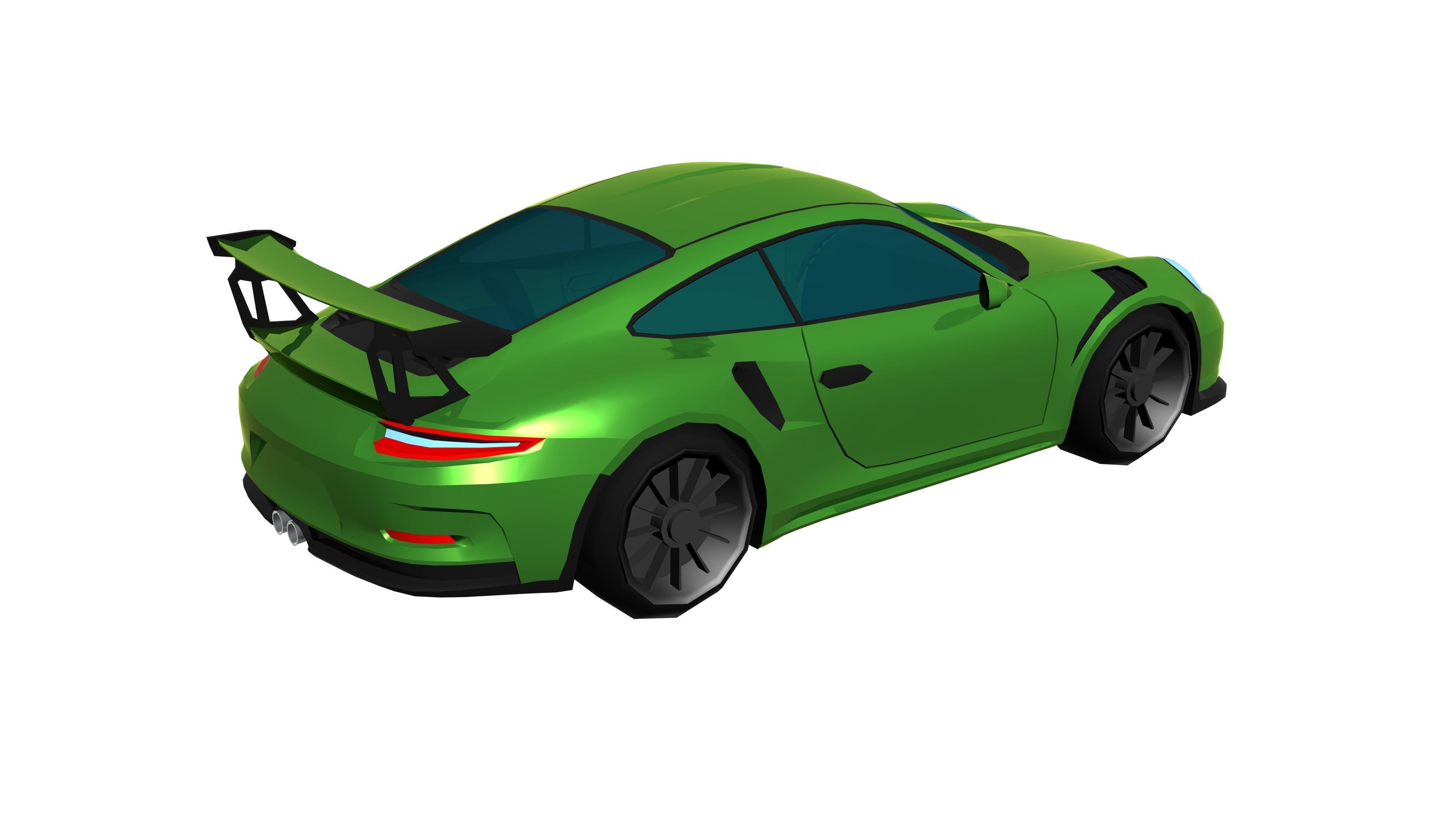 3D model Porsche 911 GT3 RS Hypercasual VR / AR / low-poly | CGTrader