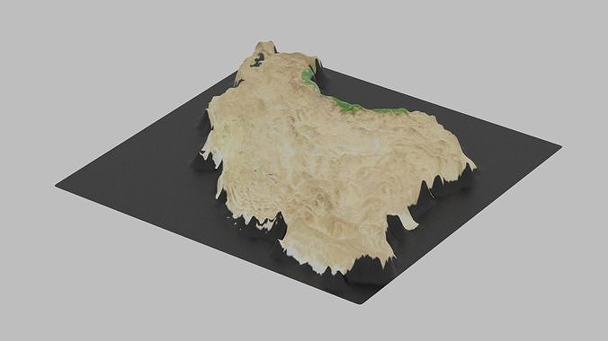 3D model Iran Map Country VR / AR / low-poly | CGTrader