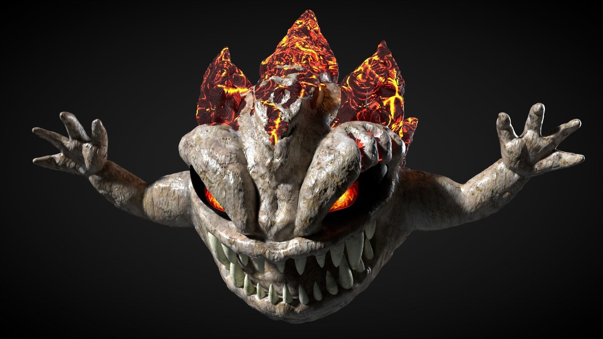 Fire Bomb Final Fantasy 3D model 3D printable | CGTrader