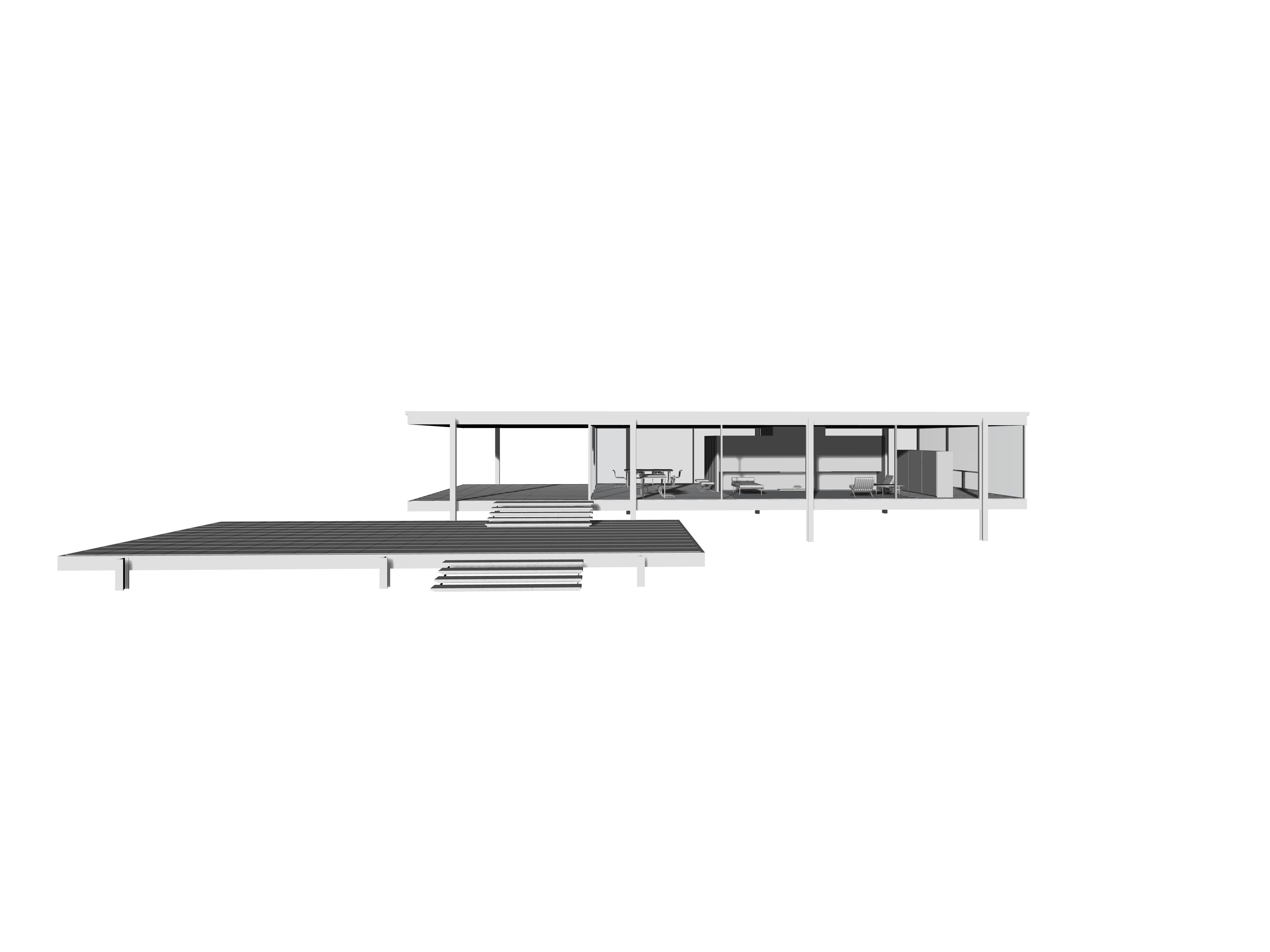 Farnsworth House 3D model | CGTrader