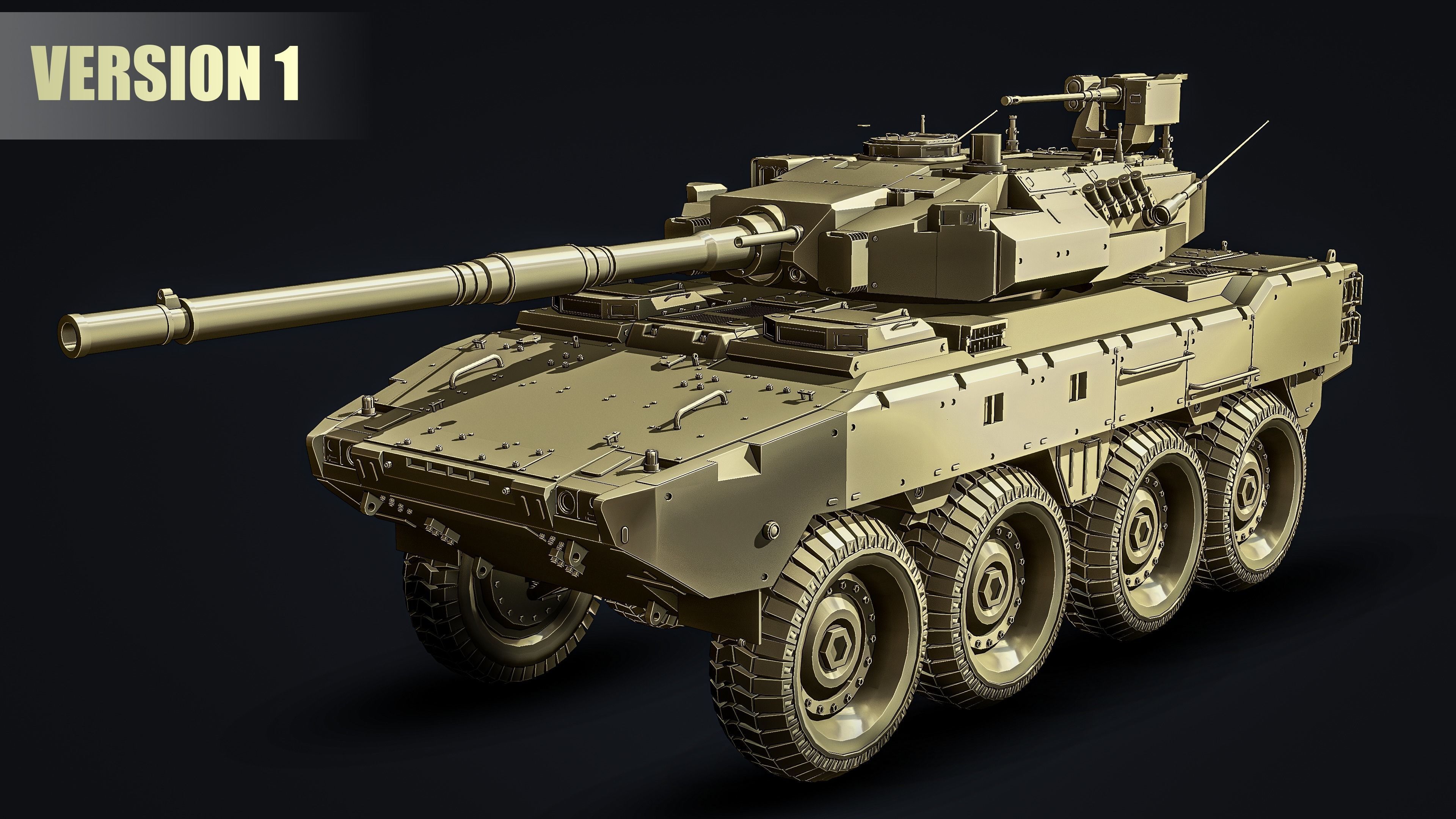 3D model Tank destroyer Machine Vehicle VR / AR / low-poly | CGTrader