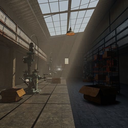 High Quality High Poly WareHouse Scene Ready For games 3D model | CGTrader
