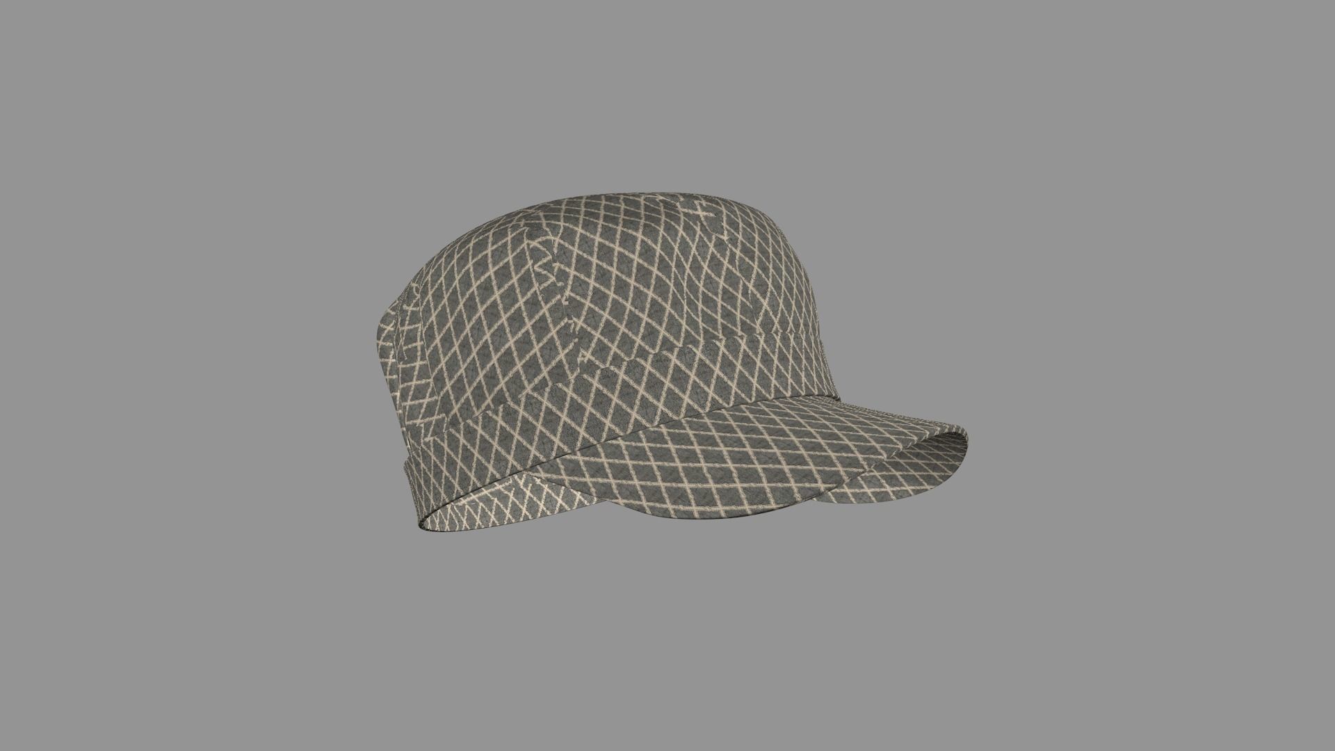 Basic Cap Hat Grid Low-poly 3D model | CGTrader