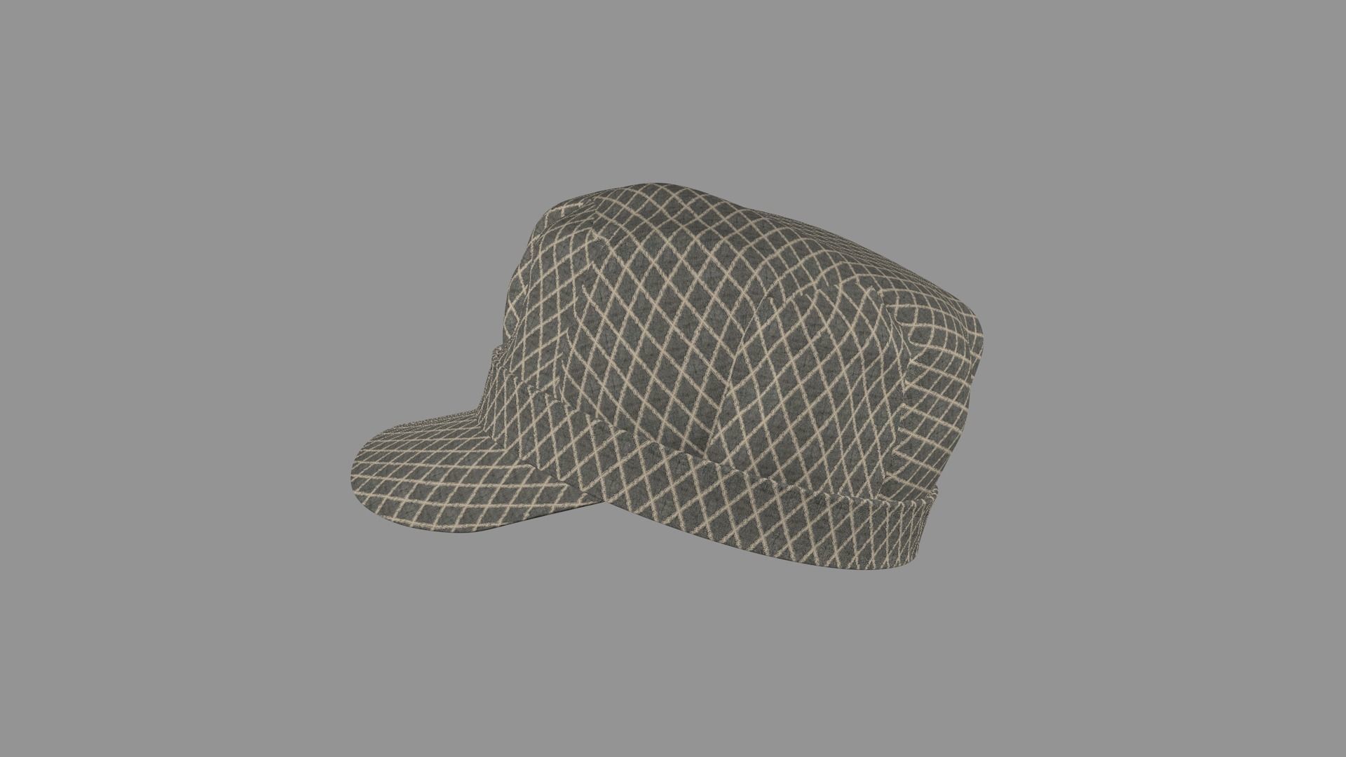Basic Cap Hat Grid Low-poly 3D model | CGTrader