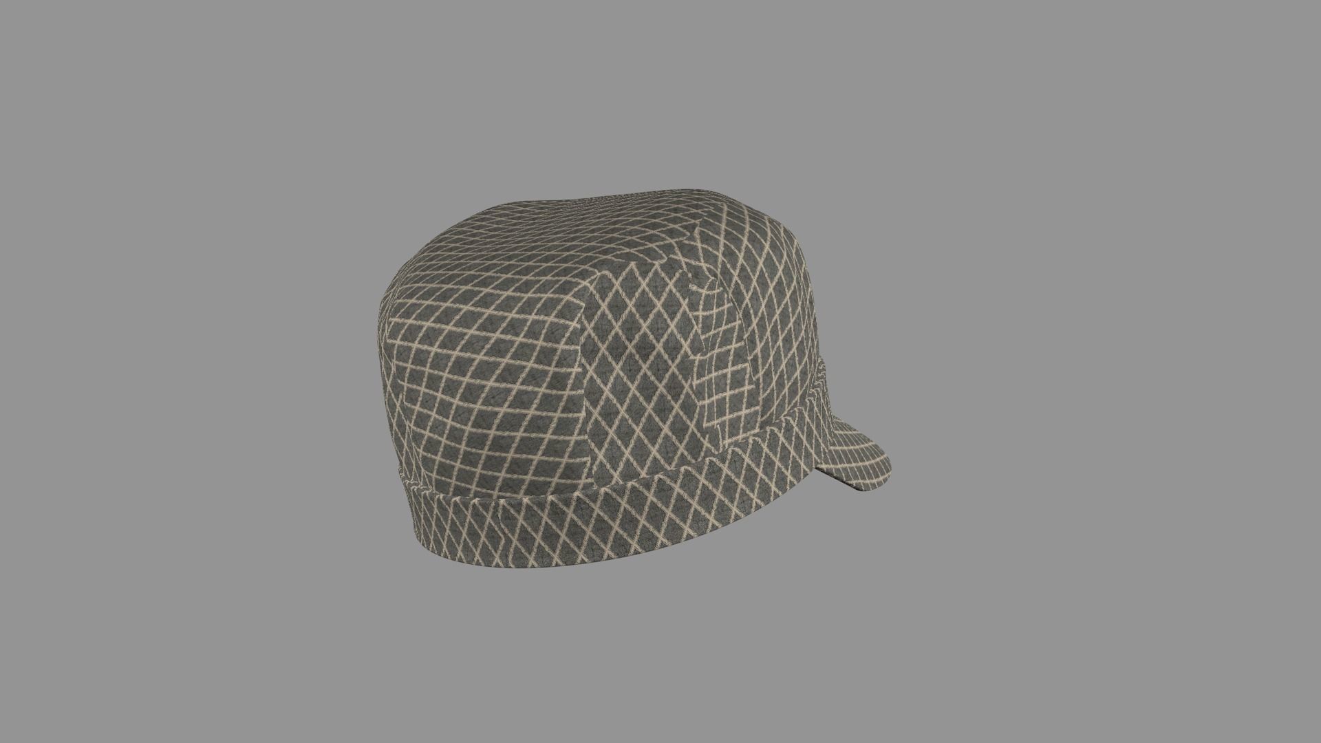 Basic Cap Hat Grid Low-poly 3D model | CGTrader