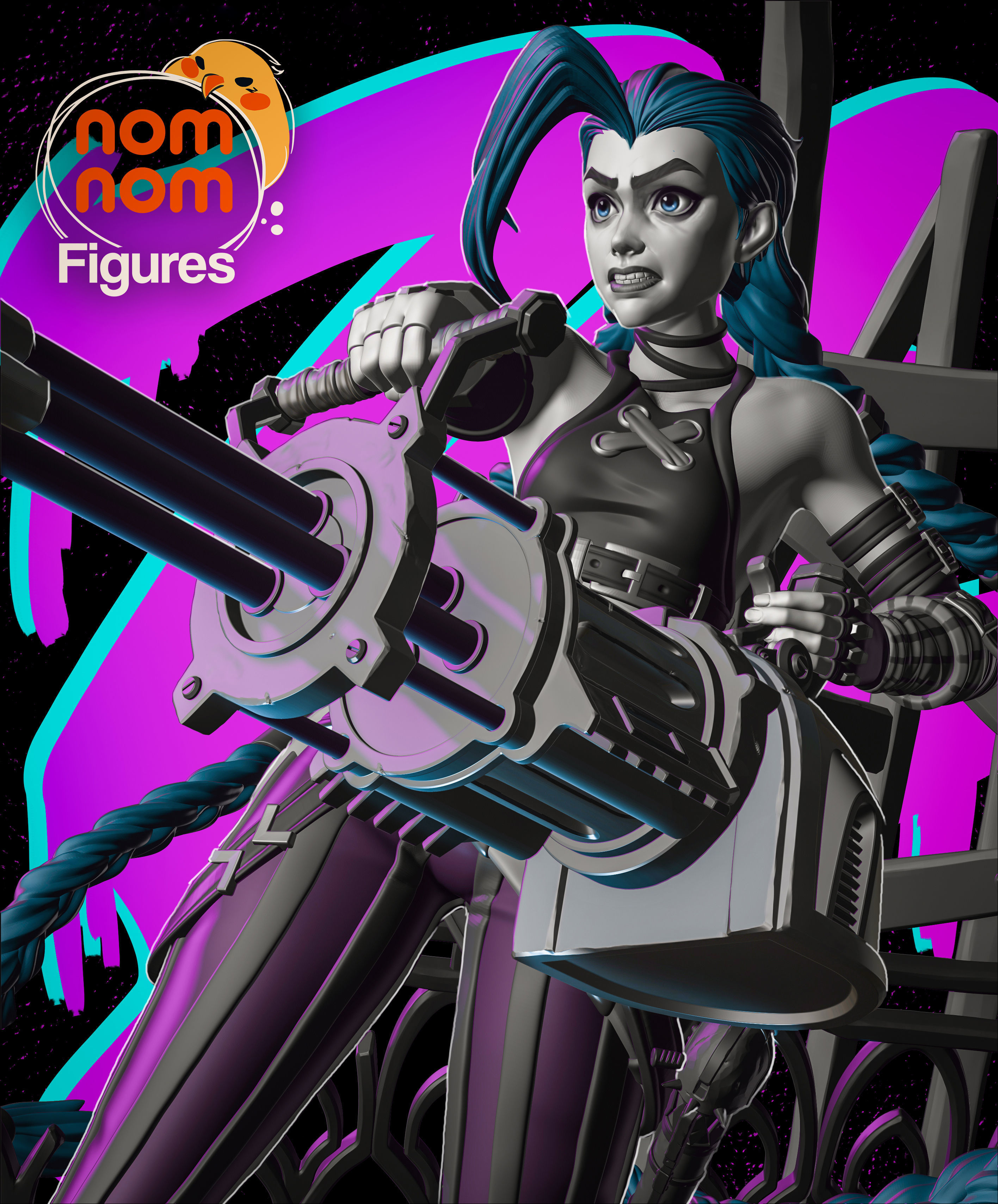 Jinx - Arcane 3D model 3D printable | CGTrader