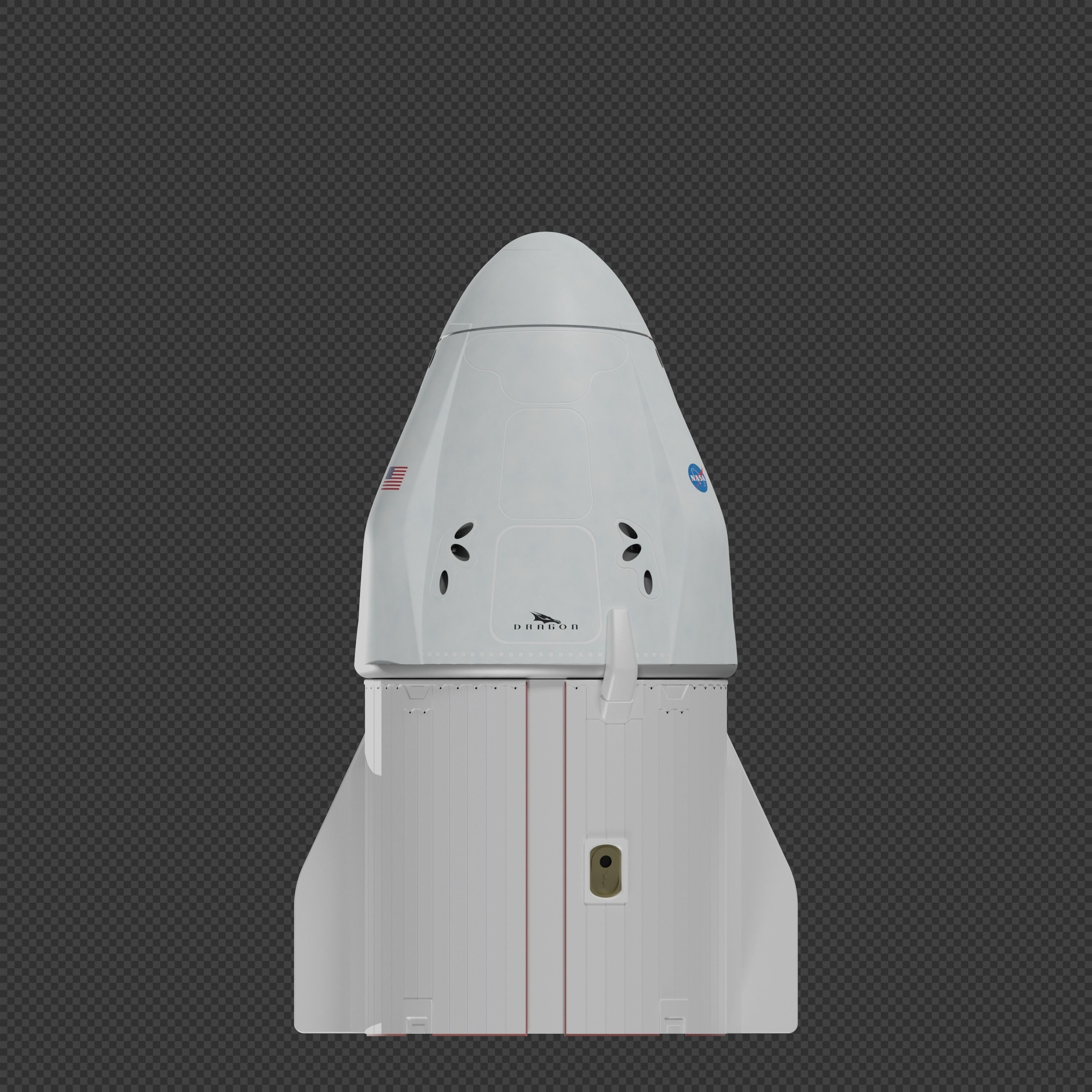 SpaceX Dragon spacecraft pack 3D Model Collection | CGTrader