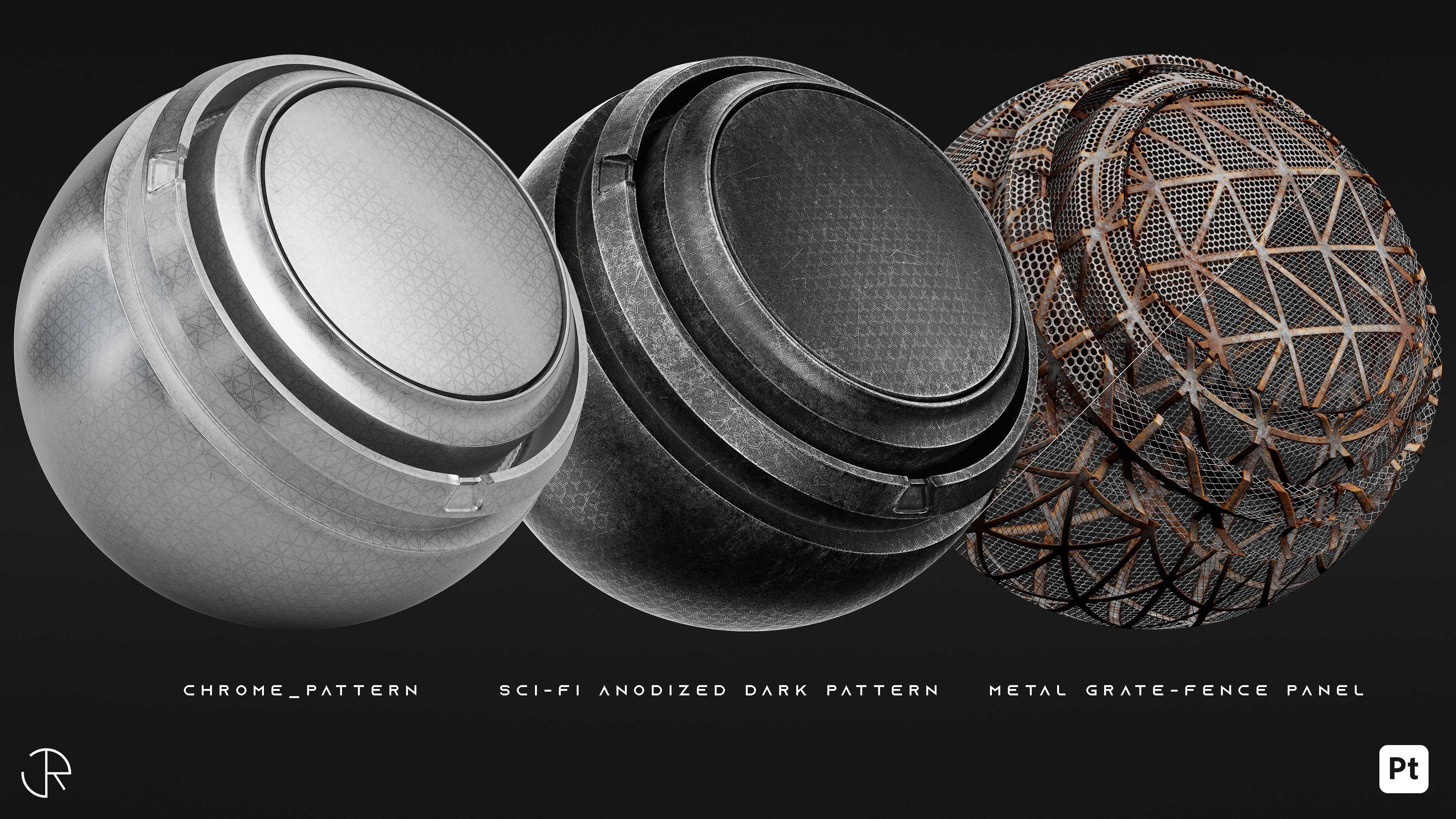 AstroMat Vol 01 Sci-Fi Smart Materials Sci-Fi pattern Texture | CGTrader