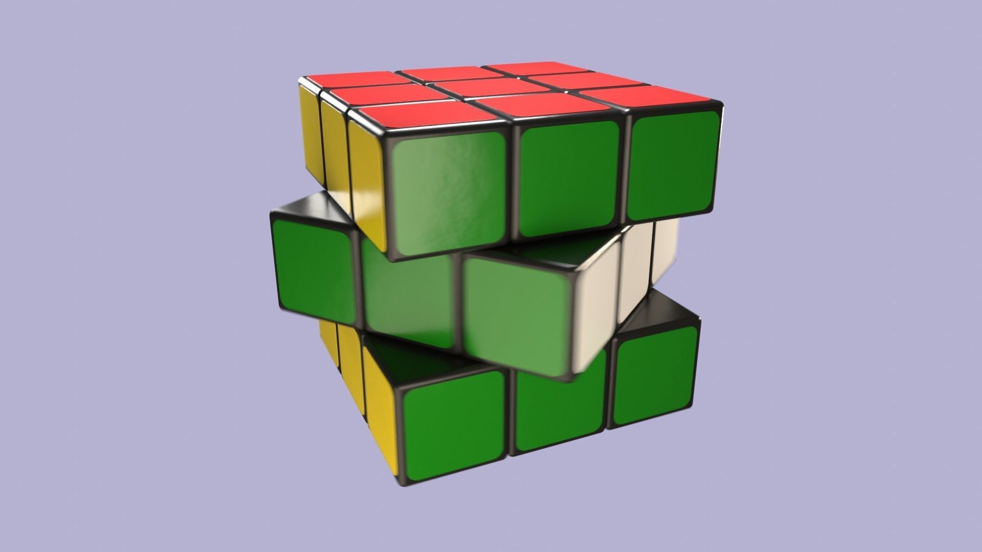 3D model Rubik Cube animation VR / AR / low-poly | CGTrader