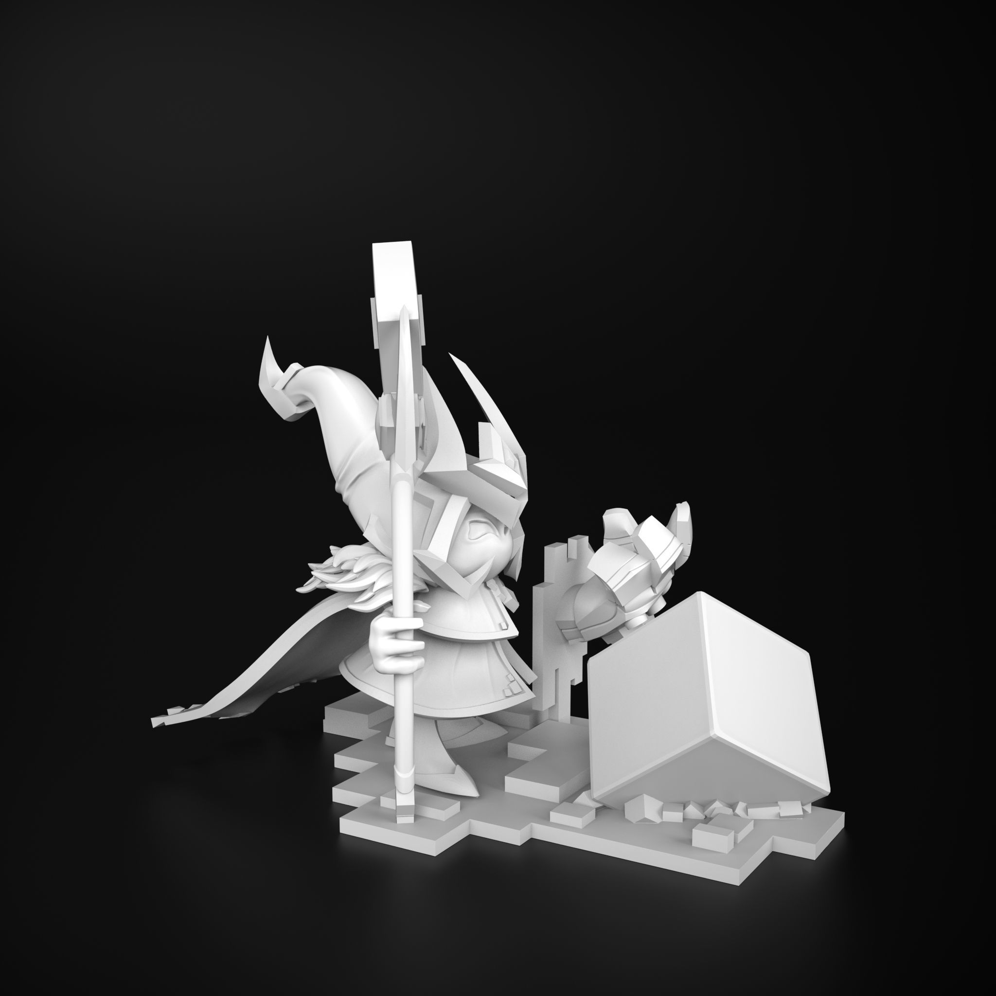 Veigar Final Boss Figure 3D Model to print League of legends 3D model ...