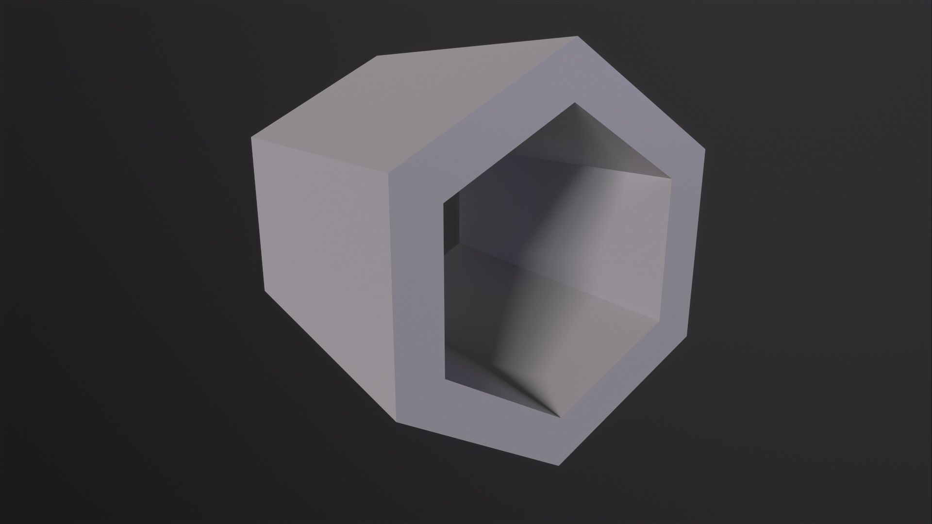 3D model Hexagon Hollowed 3D Model VR / AR / low-poly | CGTrader