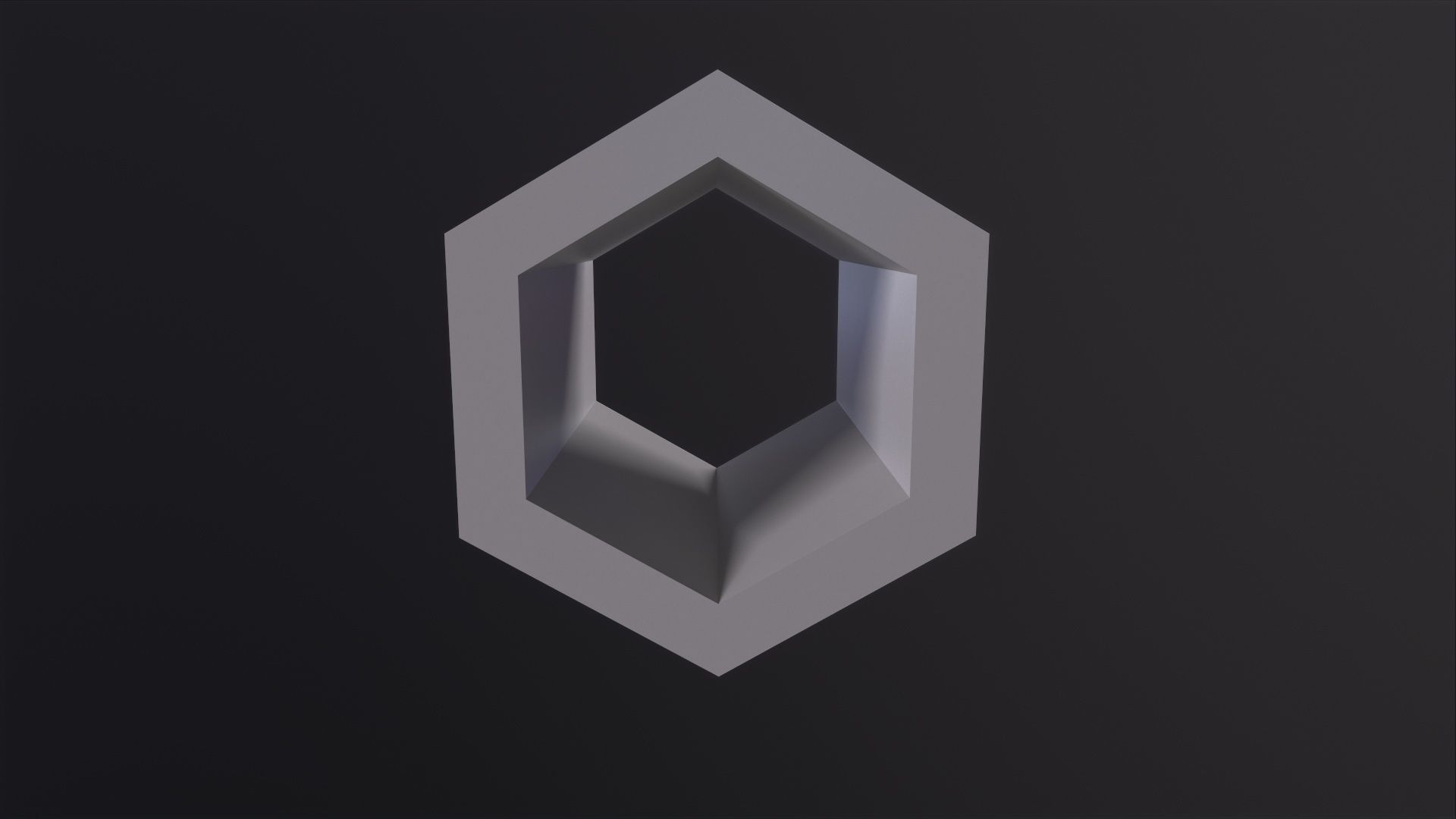 3D model Hexagon Hollowed 3D Model VR / AR / low-poly | CGTrader