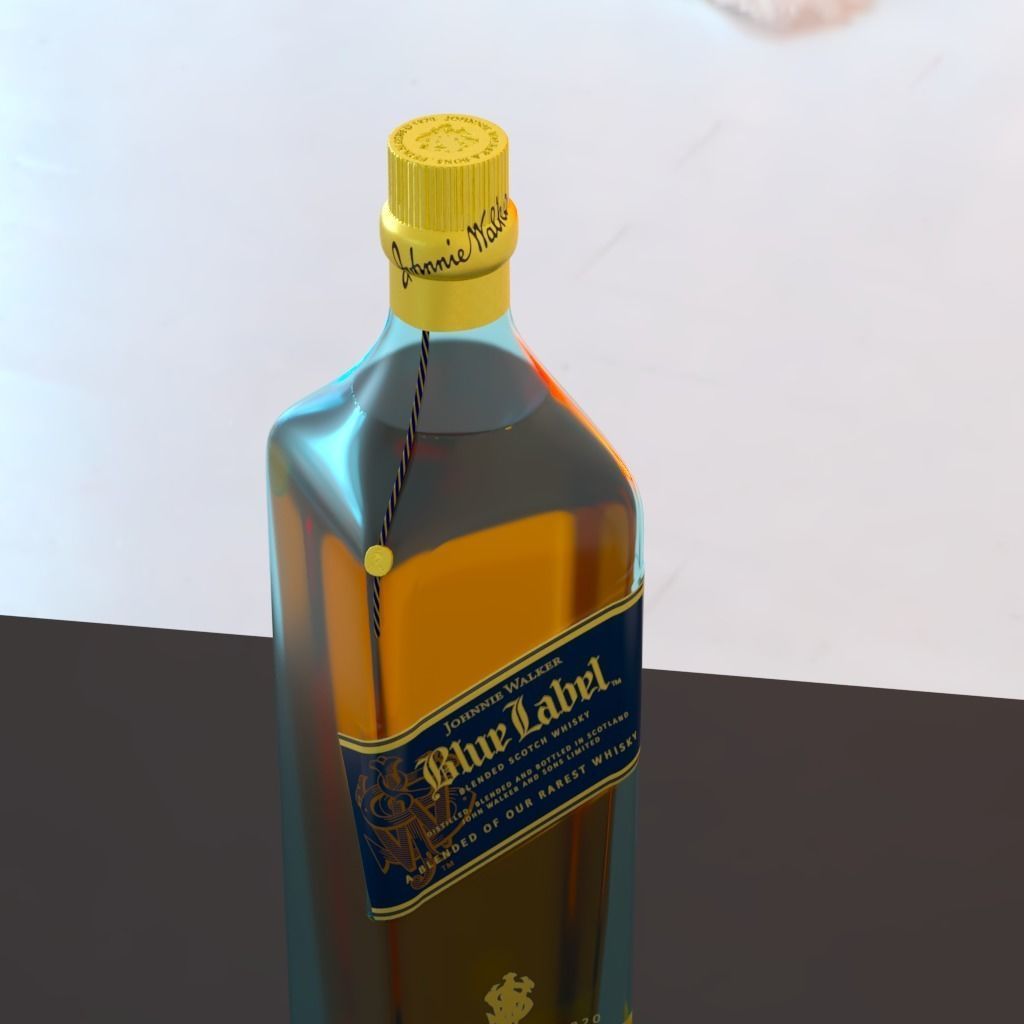 3D model Johnnie Walker Blue Label VR / AR / low-poly | CGTrader