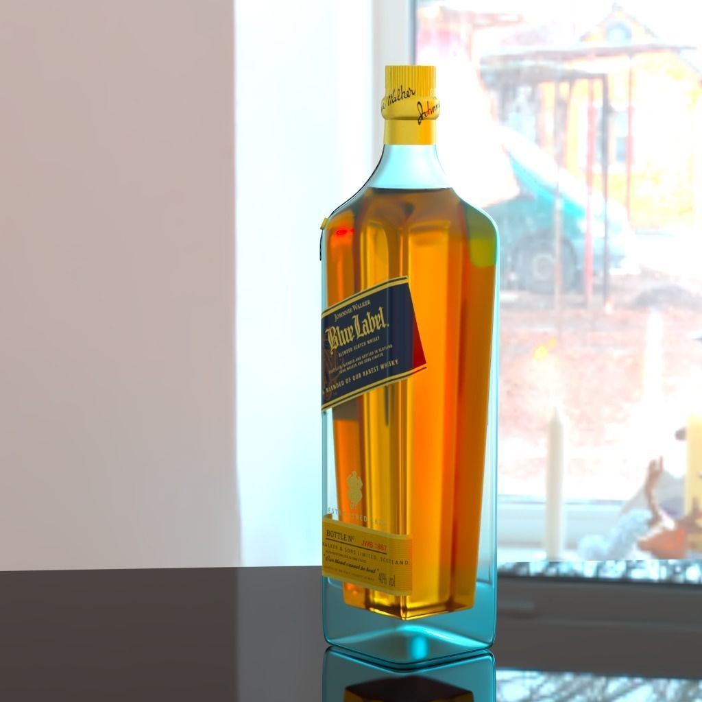 3D model Johnnie Walker Blue Label VR / AR / low-poly | CGTrader