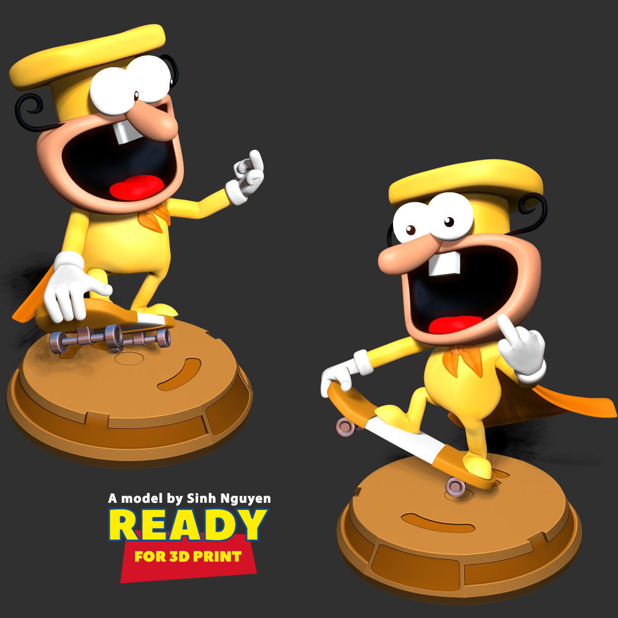 The Noise - Pizza Tower Fanart free 3D model 3D printable | CGTrader