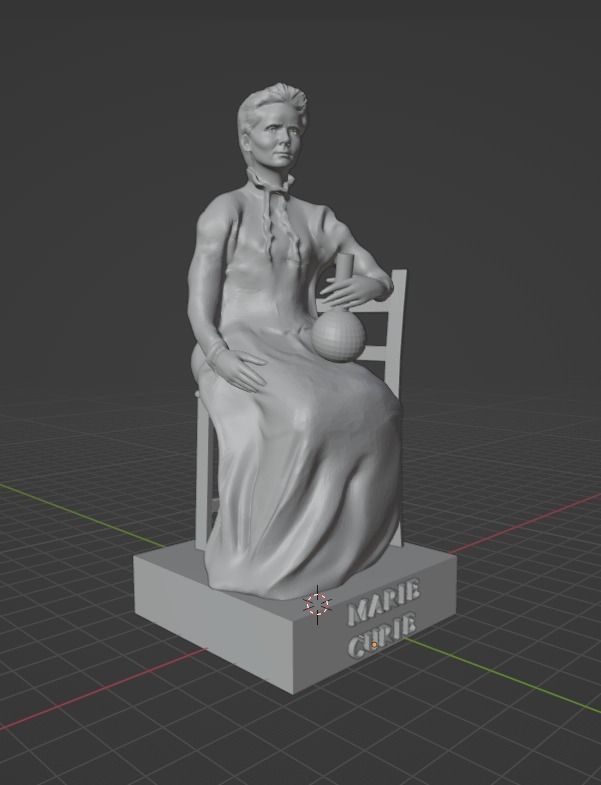 Marie Curie 3D model 3D printable | CGTrader