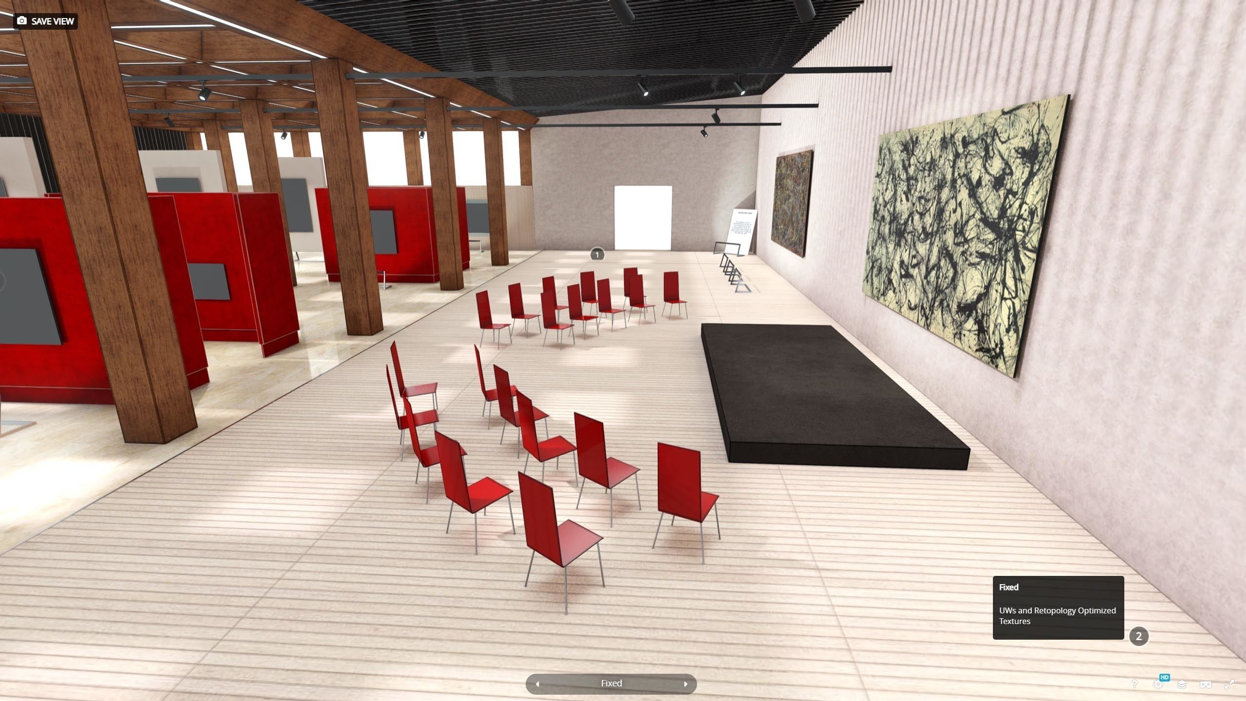 3D model VR Art Gallery Australia 2 UPD 2023 VR / AR / low-poly | CGTrader