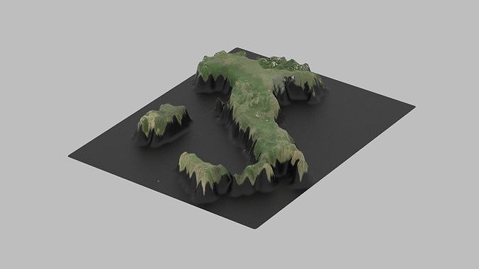 3D model Italy Map Country VR / AR / low-poly | CGTrader
