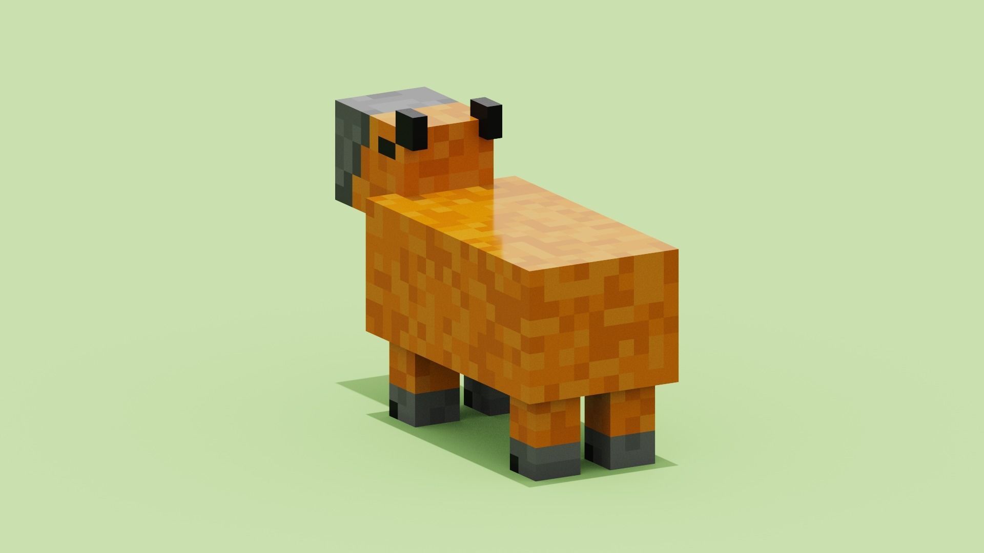 3D model Minecraft Capybara VR / AR / low-poly | CGTrader