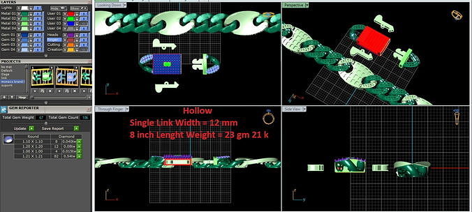 Cubic Diamond Chain 49 3D model 3D printable | CGTrader