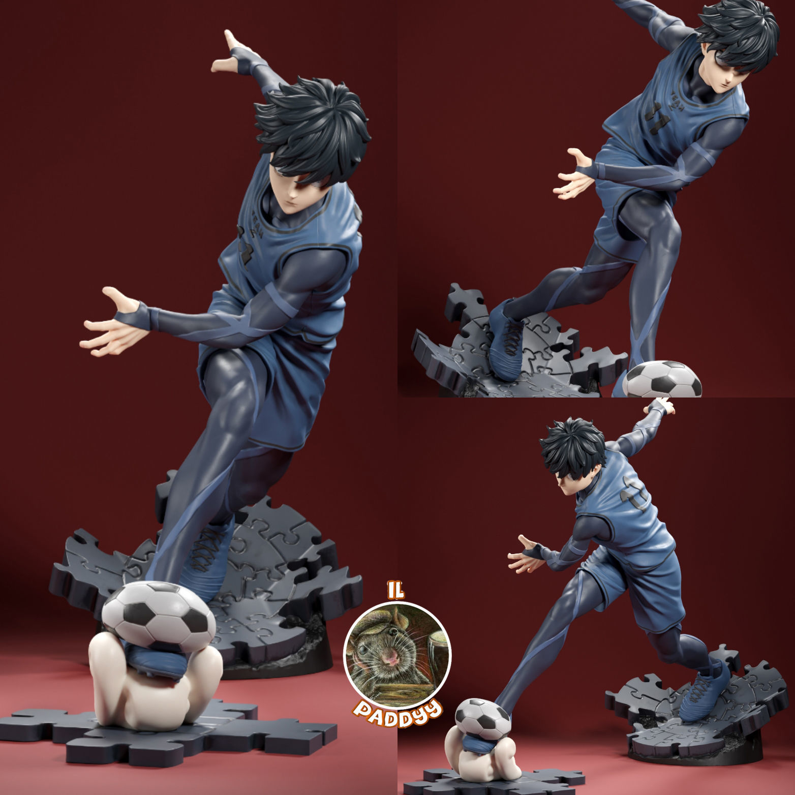 Yoichi Isagi fan art from Blue Lock 3D model 3D printable | CGTrader