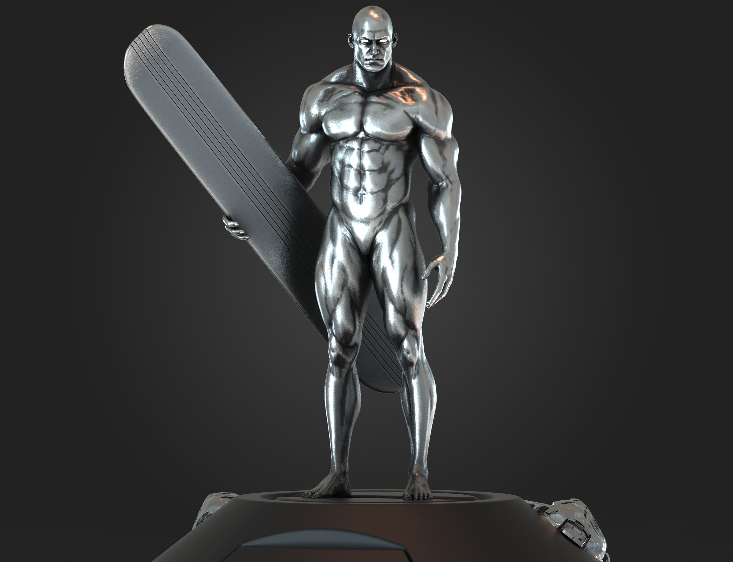 Silver surfer 3d print model 3D model | CGTrader