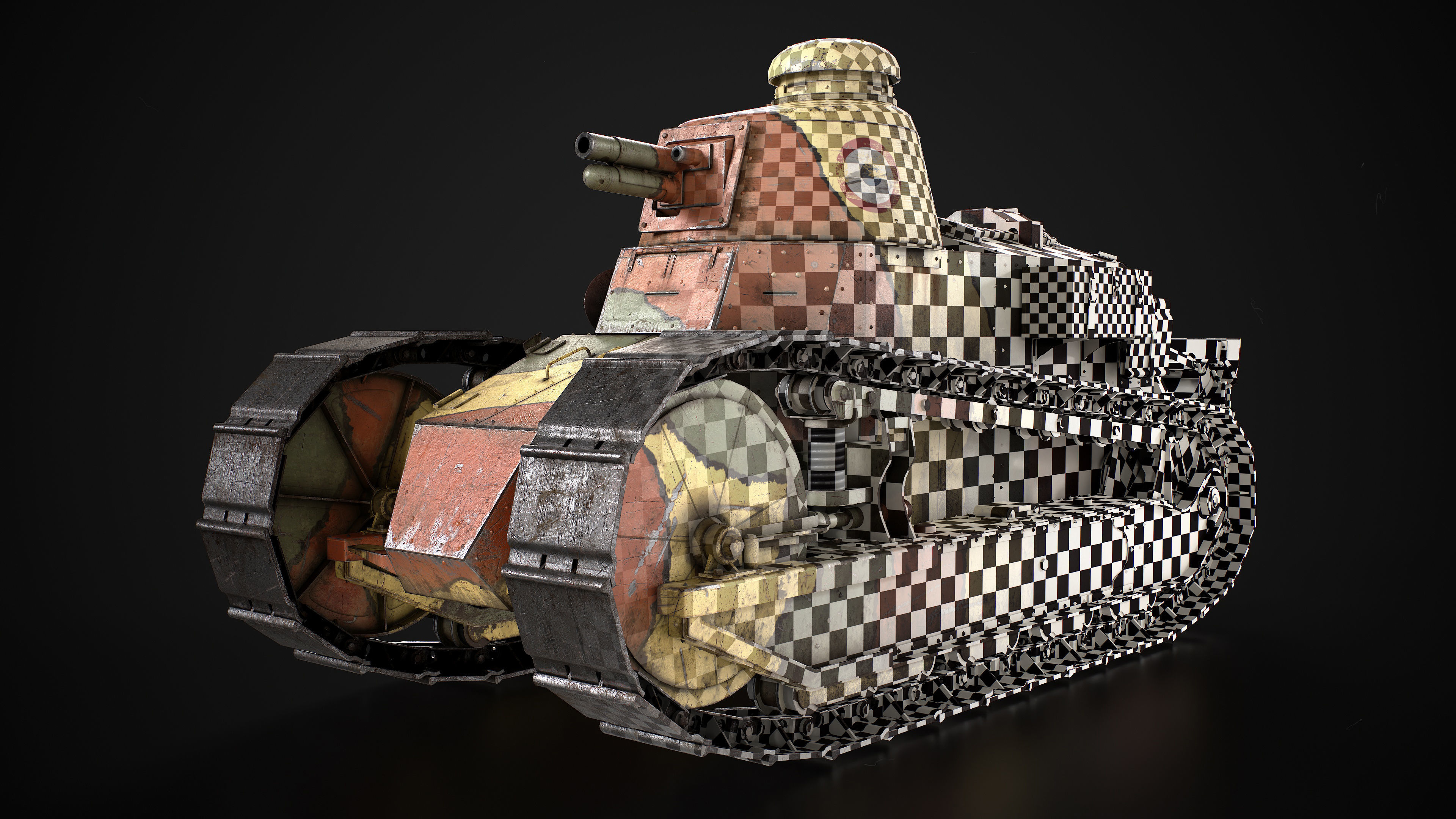 3D model Renault FT17 Light Tank VR / AR / low-poly | CGTrader