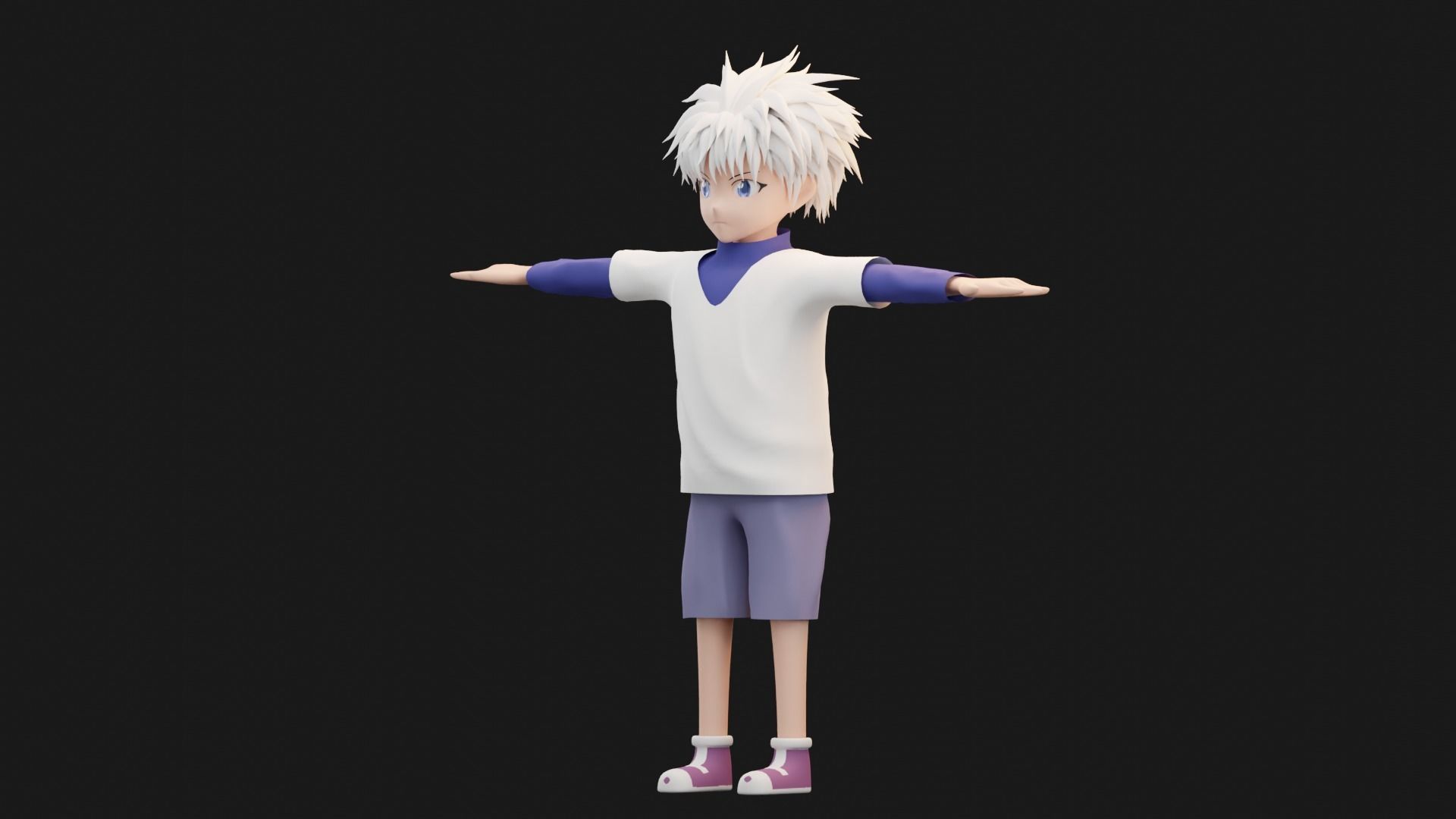 Killua Zoldyck from Hunter X Hunter Concept 3D model | CGTrader