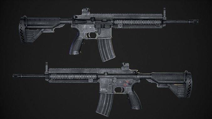 M416 Realistic Assault Rifle 3D model | CGTrader