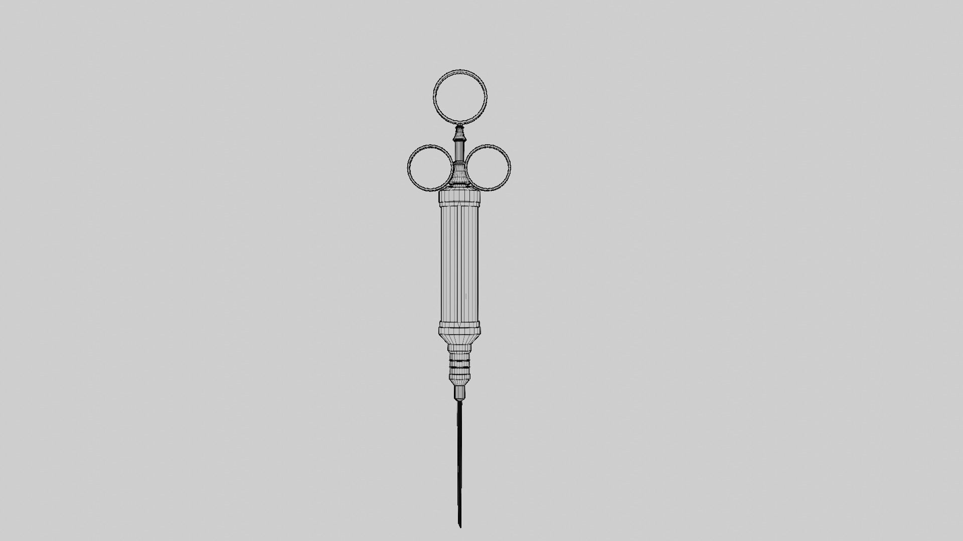 3D model Antique medical syringe with 4k pbr textures VR / AR / low ...