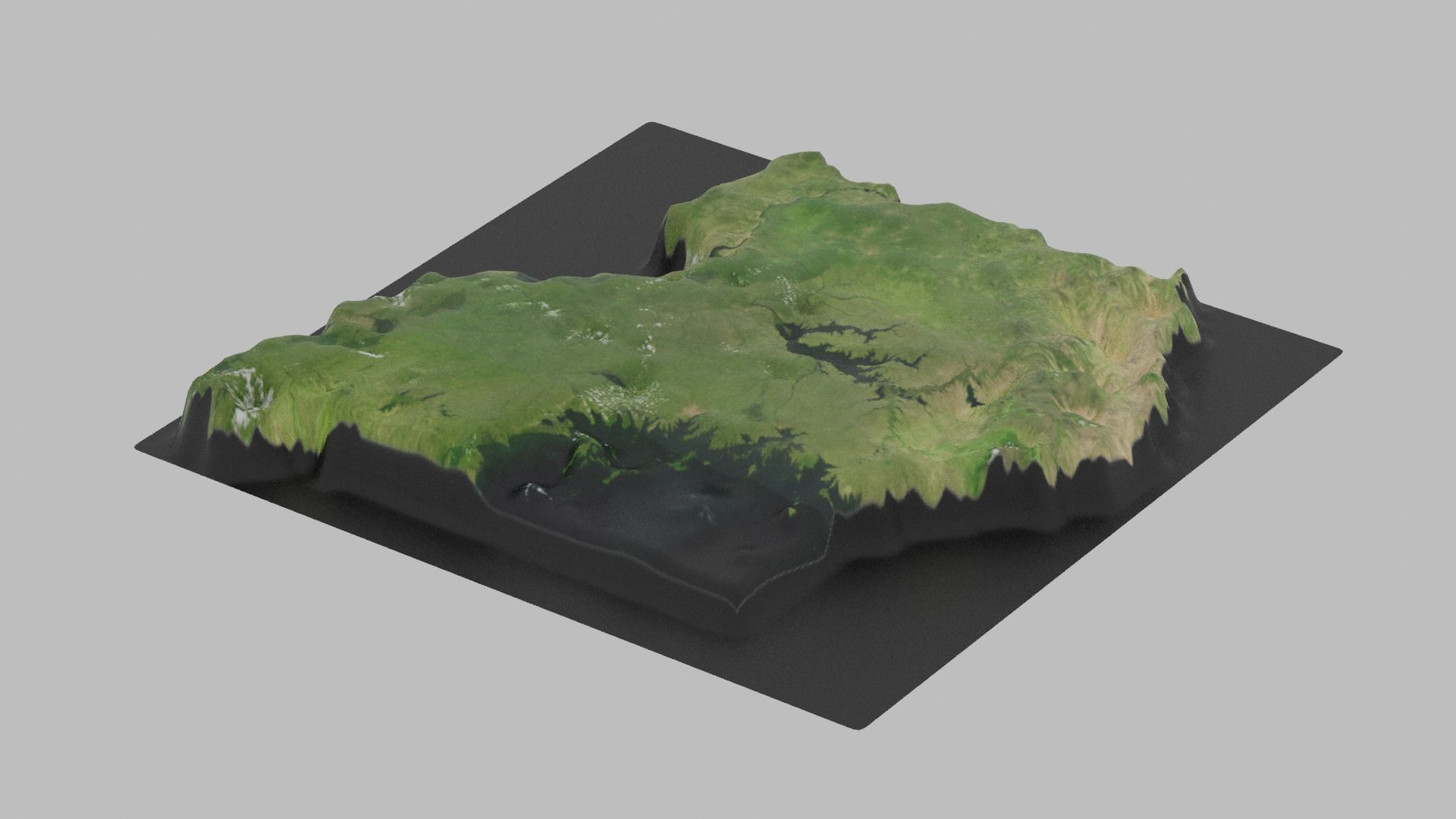 3D model Uganda Map Country VR / AR / low-poly | CGTrader