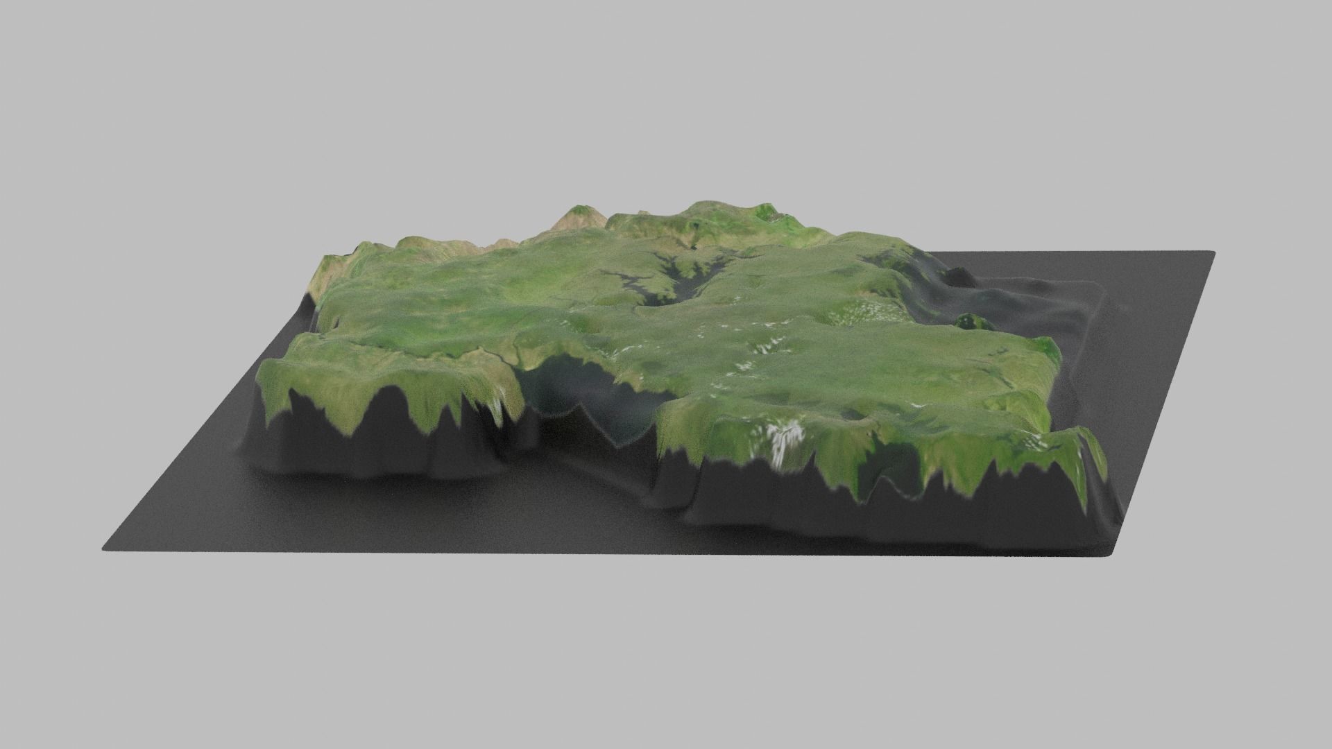 3D model Uganda Map Country VR / AR / low-poly | CGTrader