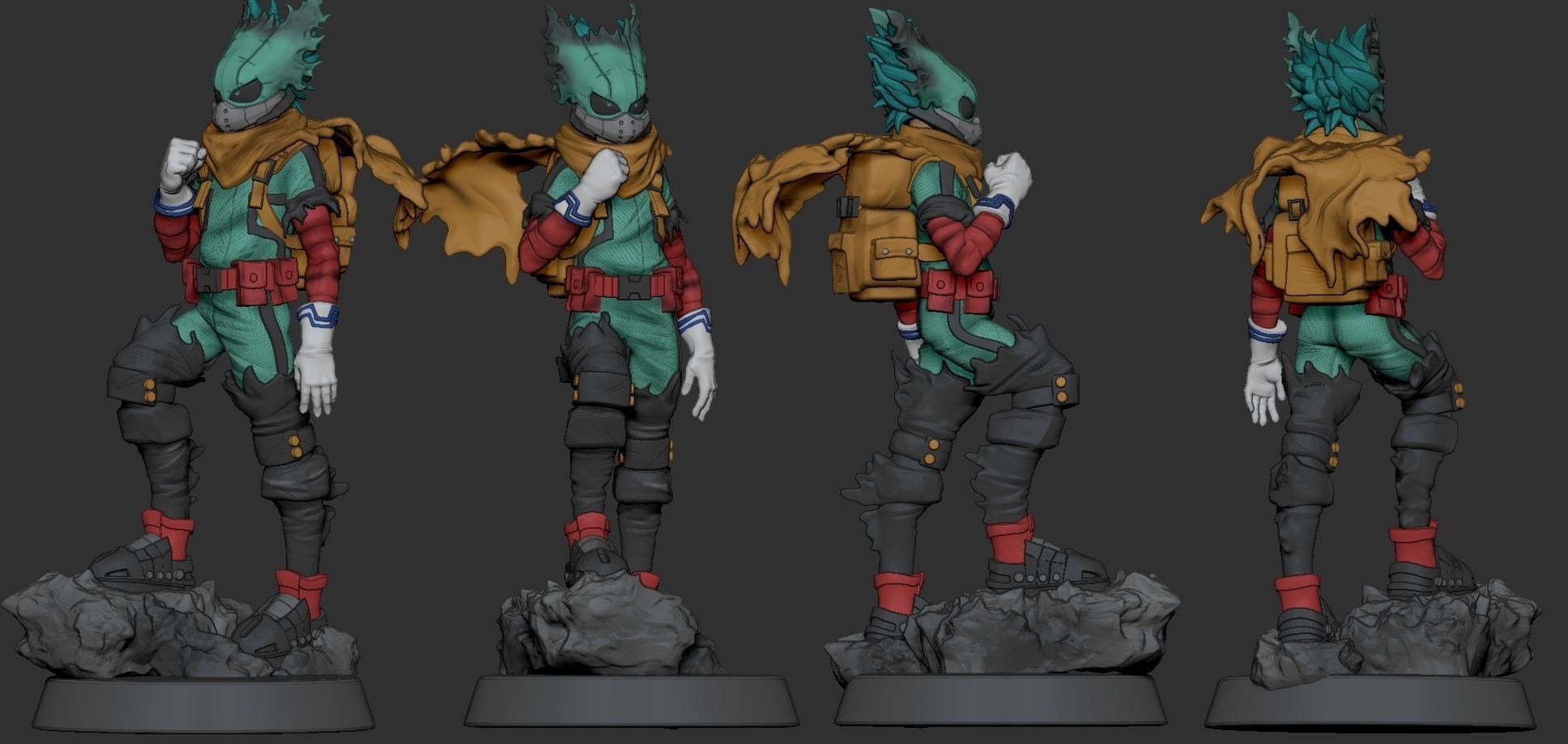 vigilante deku for 3Dprint 3D model 3D printable | CGTrader