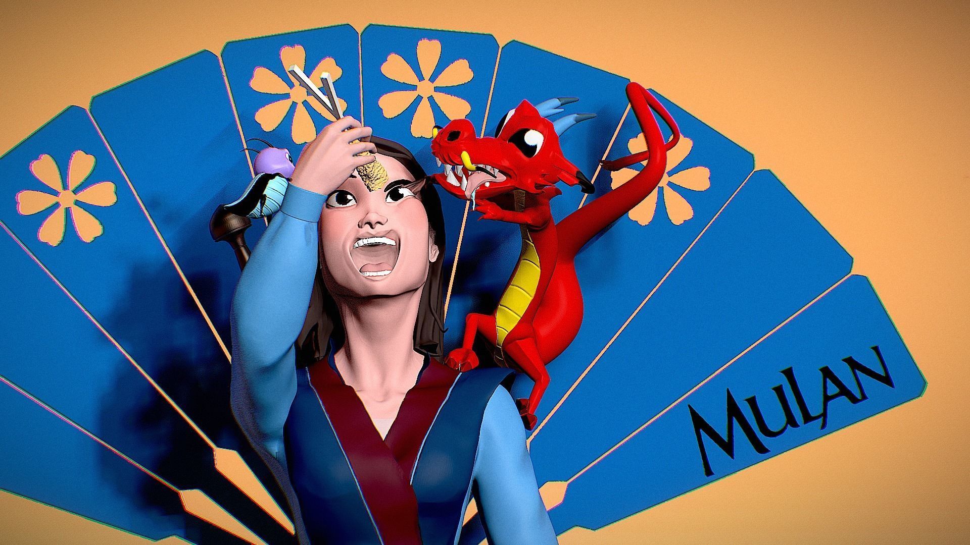 Mulan disney 3D model 3D printable | CGTrader