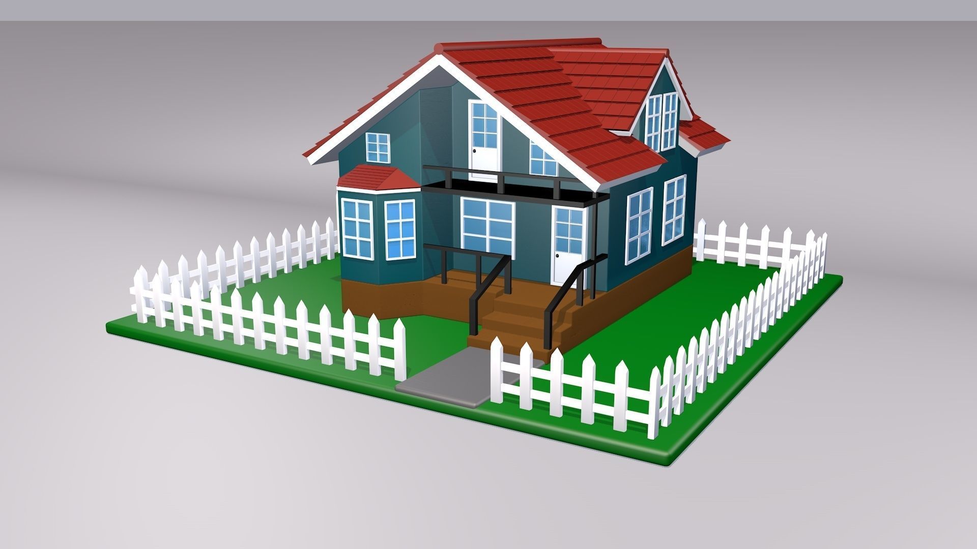 cartoon house 3D model | CGTrader