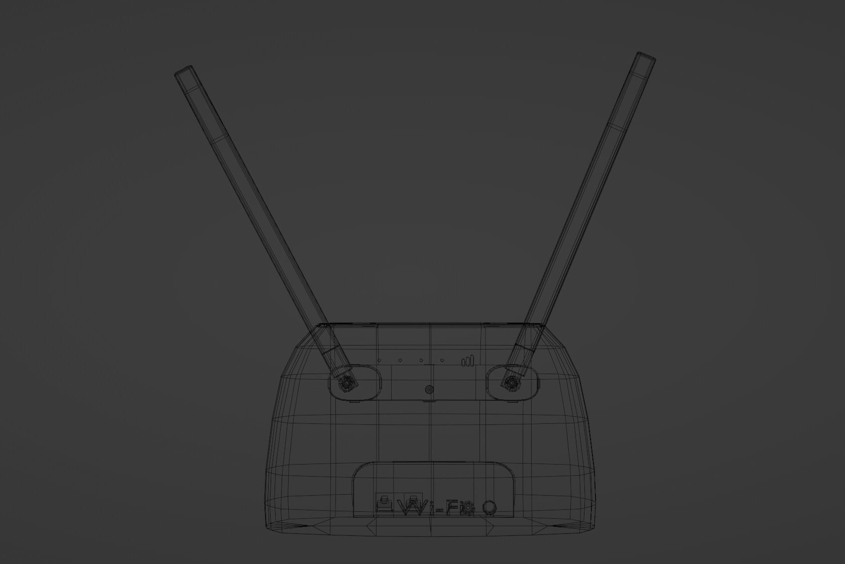 3D model White Minimalistic Wi-Fi Modem Create Stylish 3D Environments ...