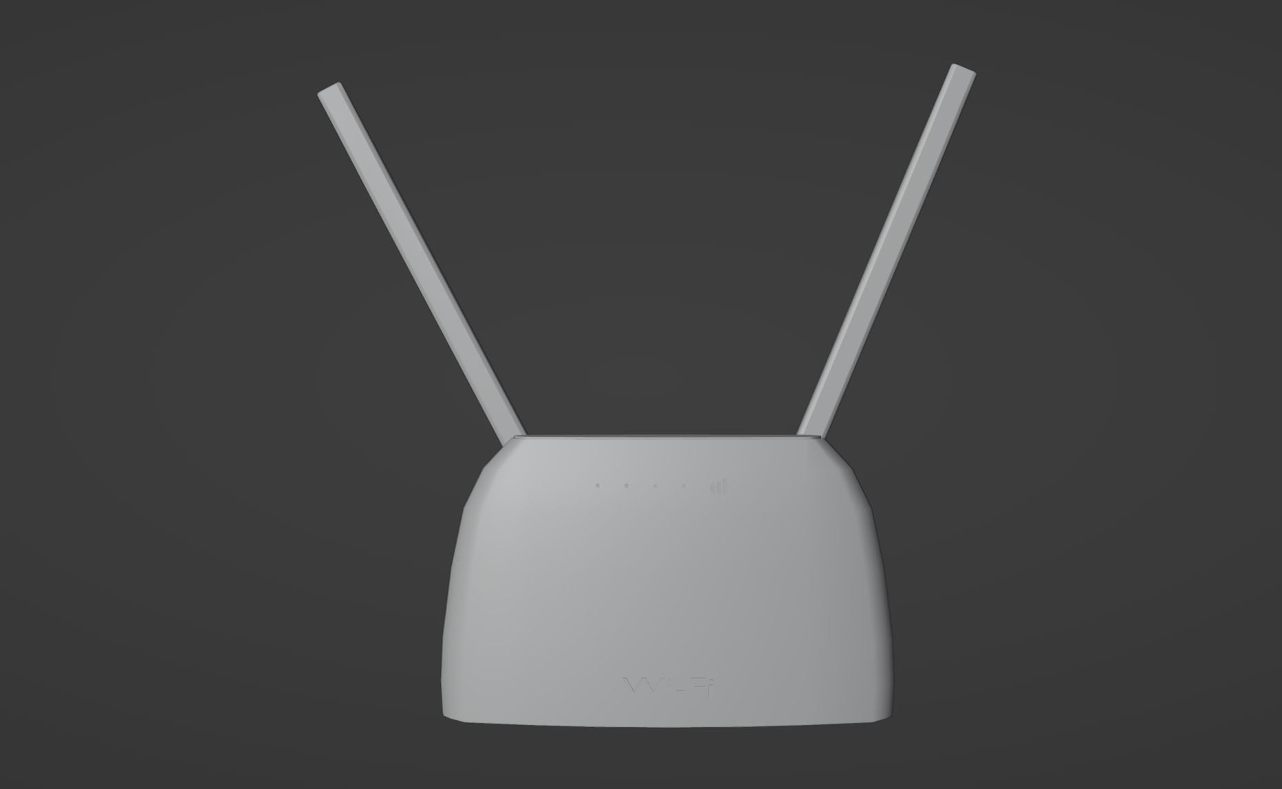 3D model White Minimalistic Wi-Fi Modem Create Stylish 3D Environments ...