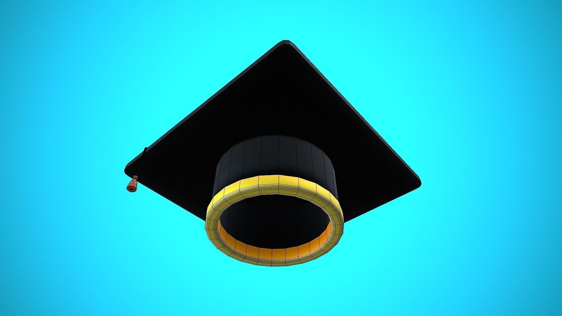 3D model GRADUATION CAP CARTOON STYLIZED VR / AR / low-poly | CGTrader