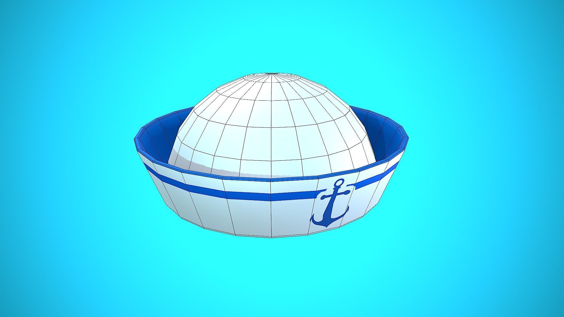 3D model SAILOR HAT CARTOON STYLIZED VR / AR / low-poly | CGTrader