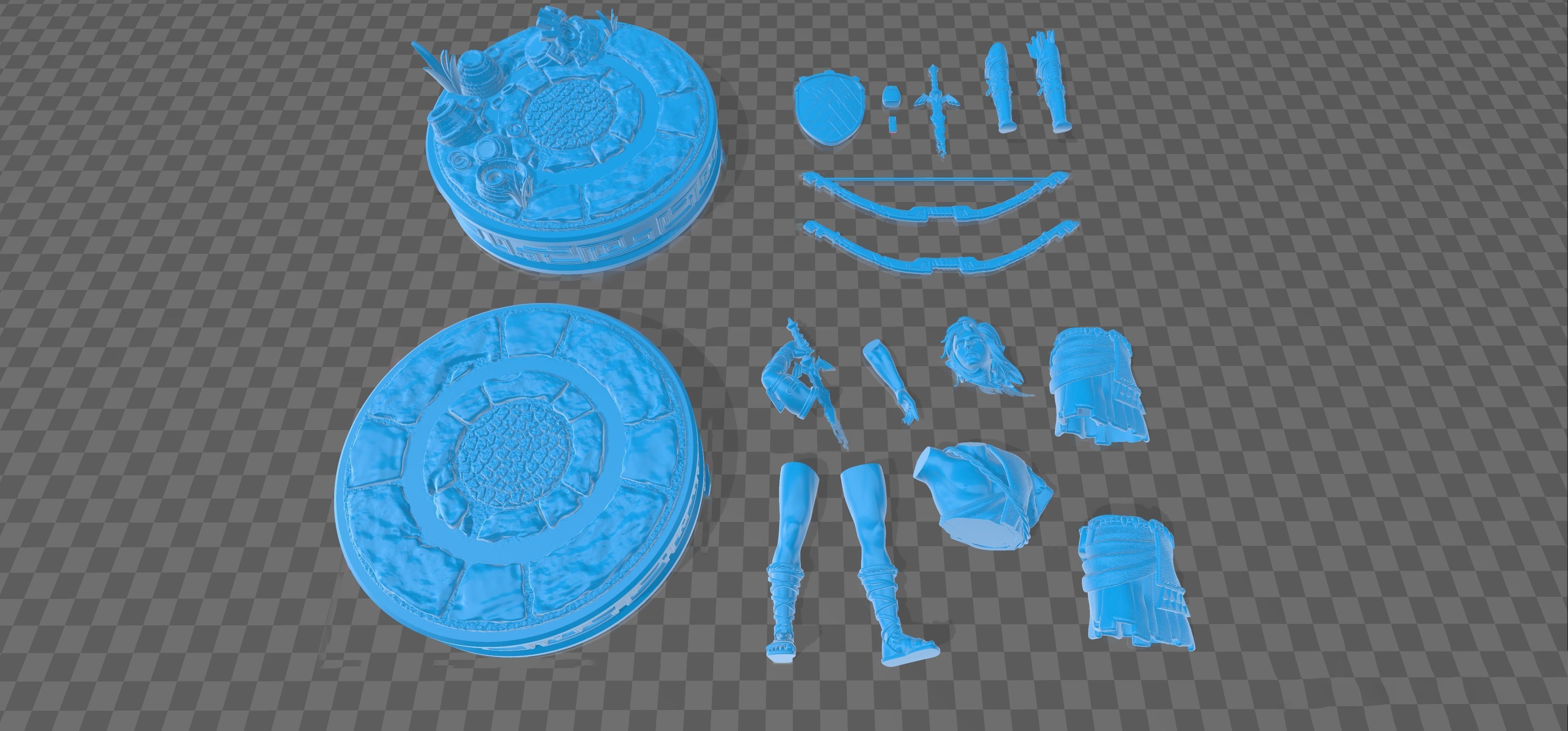 Link HD Statue - Zelda Tears Of The Kingdom - TOTK 3D model 3D ...