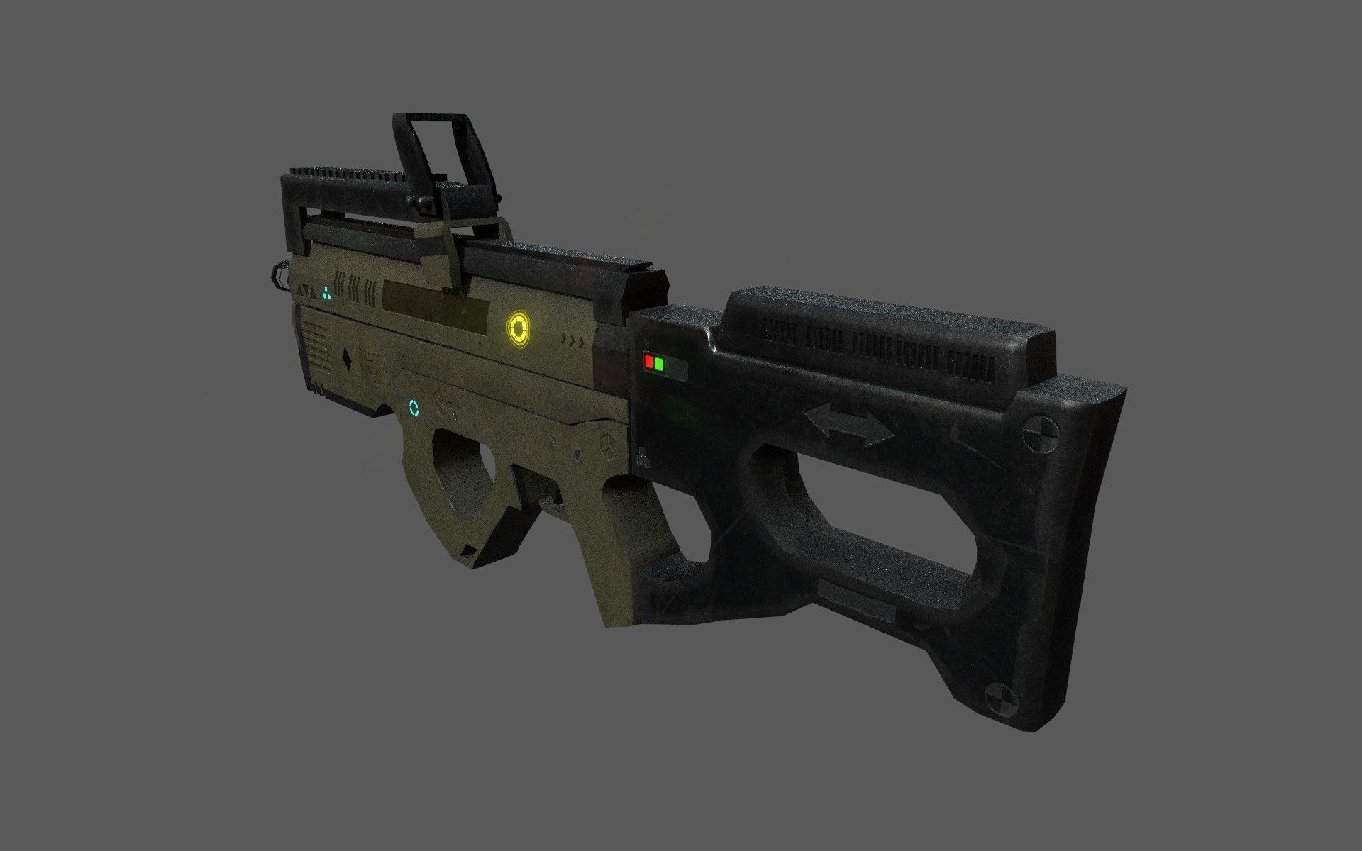 3D model Sci - fi PUBG PBR Gun game ready asset VR / AR / low-poly ...