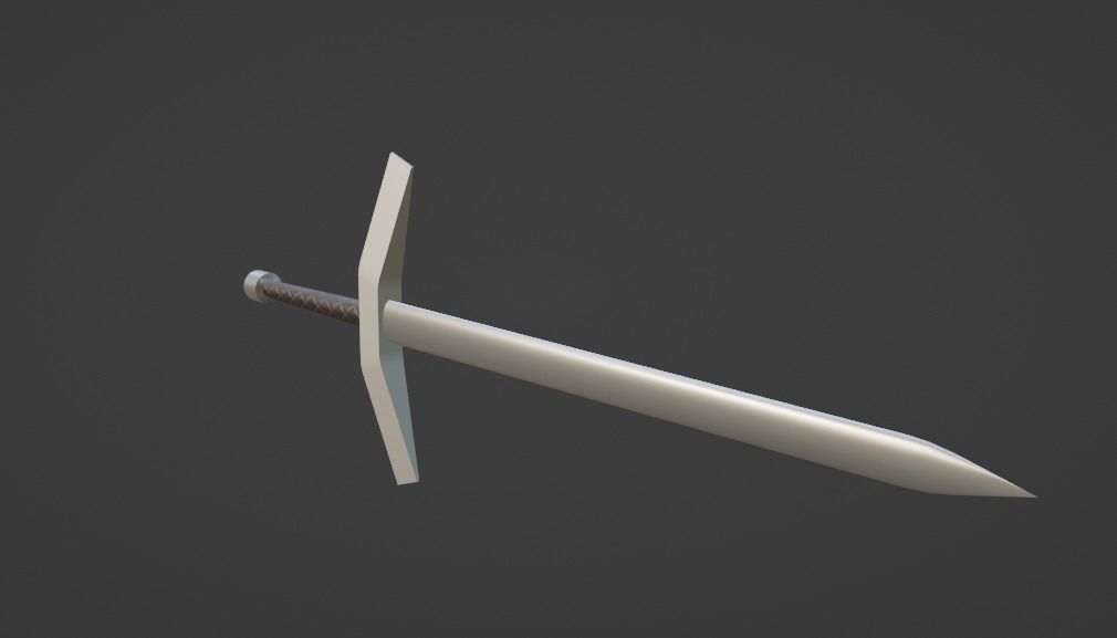 3D model Low Poly Medieval Sword VR / AR / low-poly | CGTrader