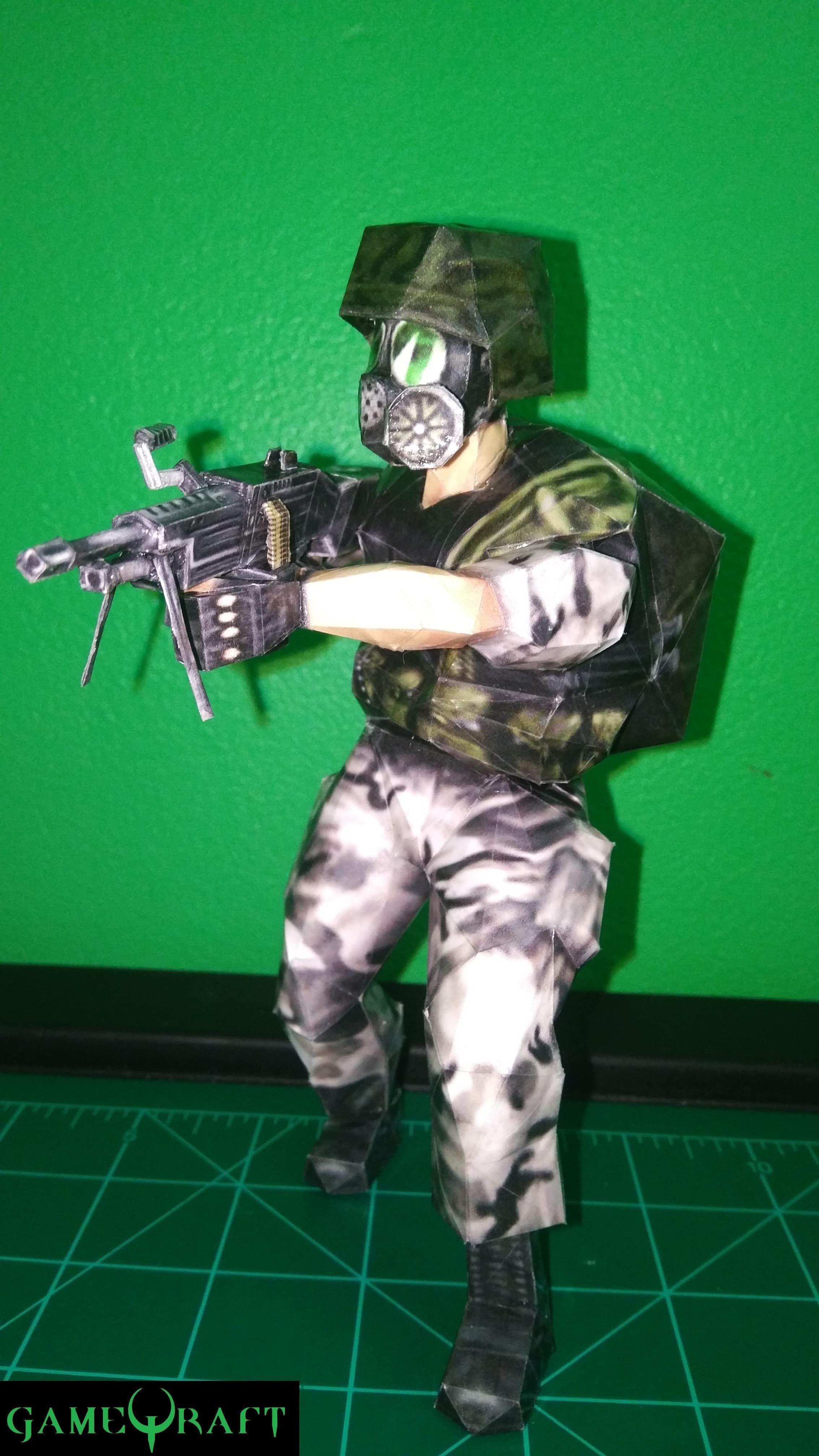 ADRIAN SHEPHARD HALF-LIFE OPPOSING FORCE - PAPERCRAFT TEMPLATE 3D model ...