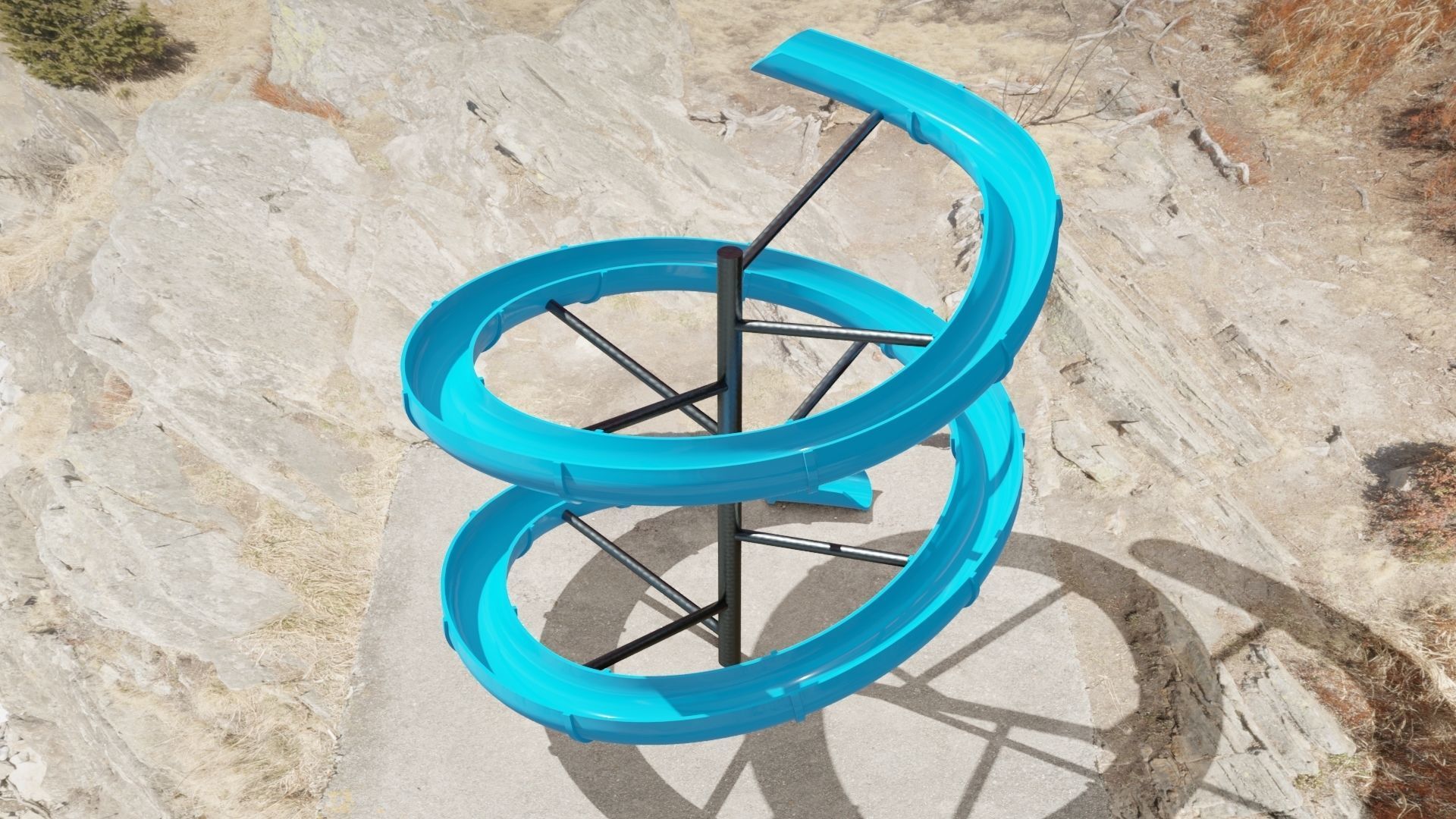 3D model Water Slide VR / AR / low-poly | CGTrader