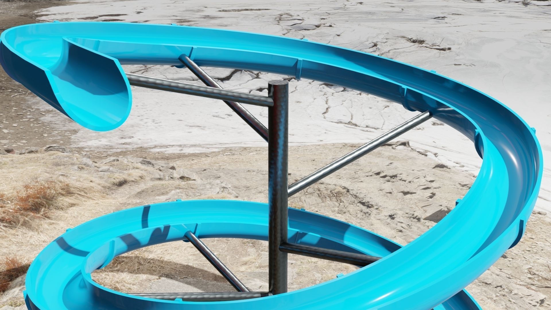 3D model Water Slide VR / AR / low-poly | CGTrader